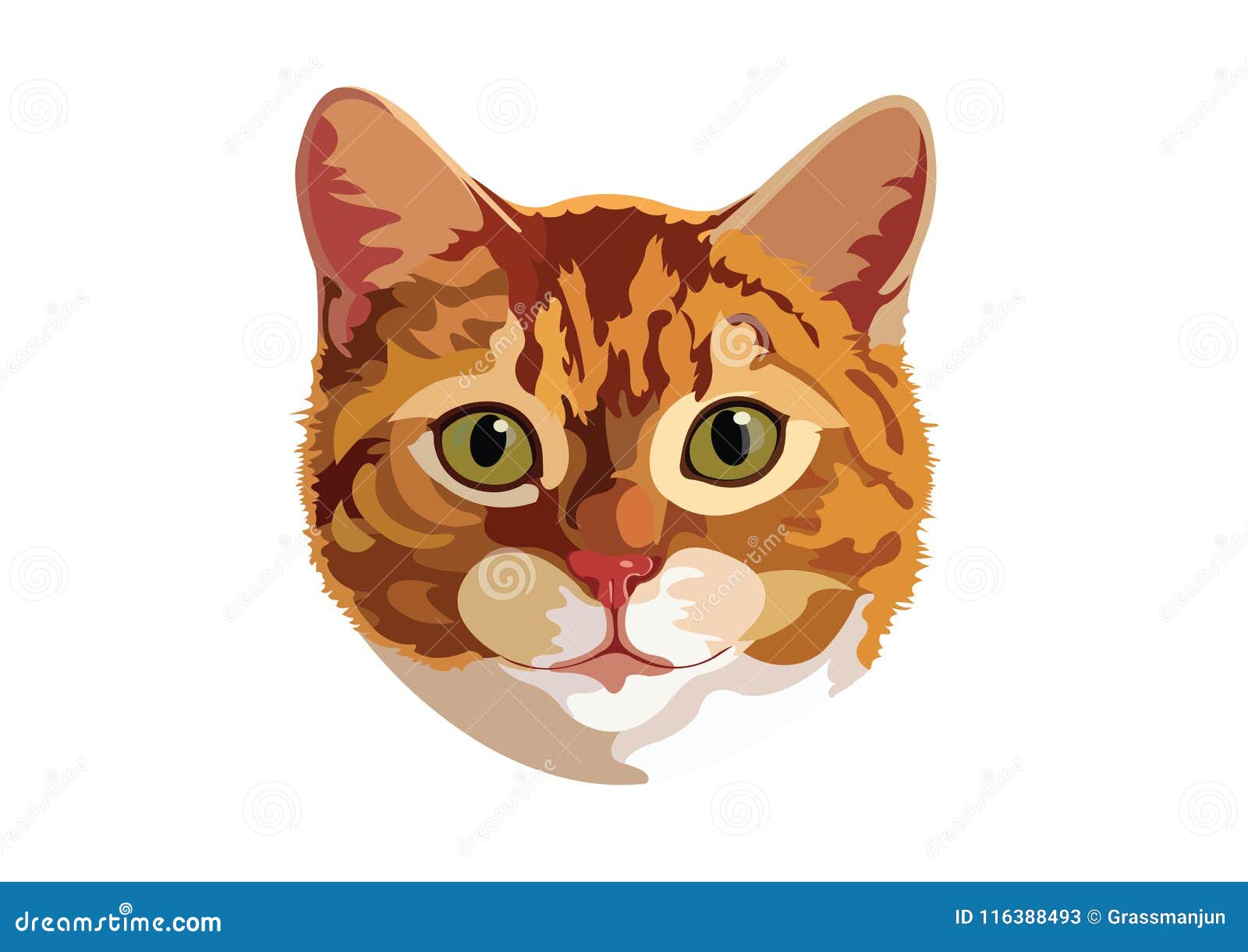 Cat Vector Tracing Art Design Portrait Stock Illustration ... Cat Vector Tracing Art Design Portrait Stock Illustration ...
