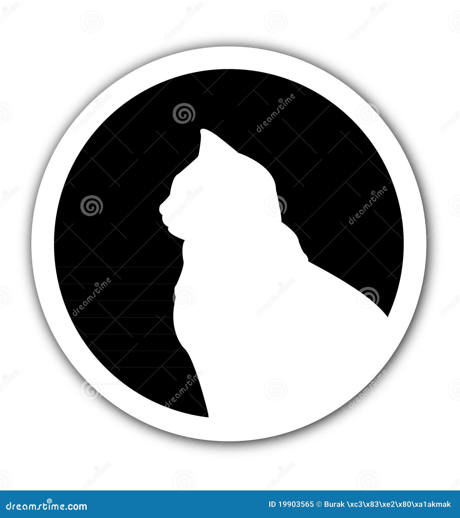 Cat health icon.veterinary stock vector. Illustration of kitten - 19903565