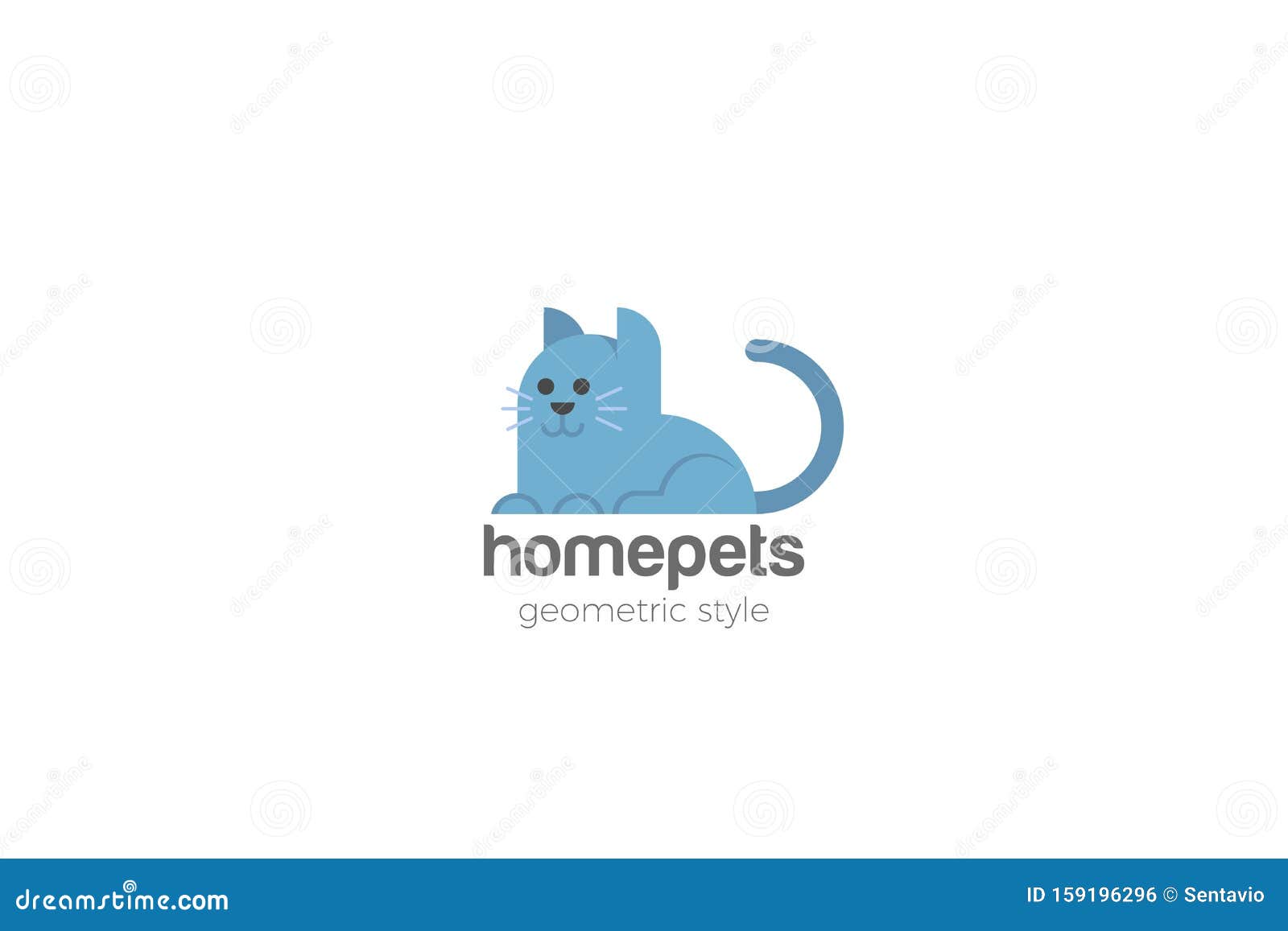 Cat Home Pets Logo Abstract Design Vector Template Flat Style Stock ... Cat Home Pets Logo Abstract Design Vector Template Flat Style Stock ...