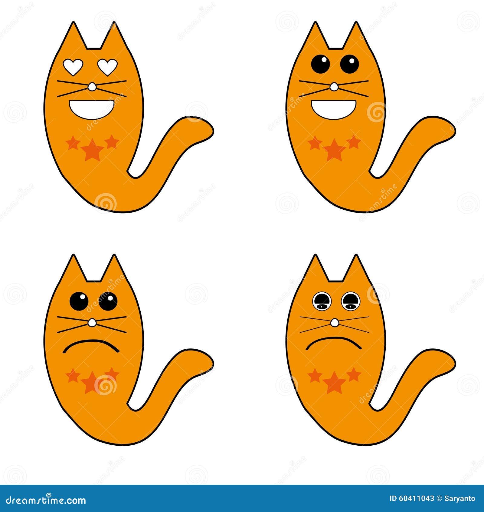 Cat icon stock vector. Illustration of whiskers, button - 60411043