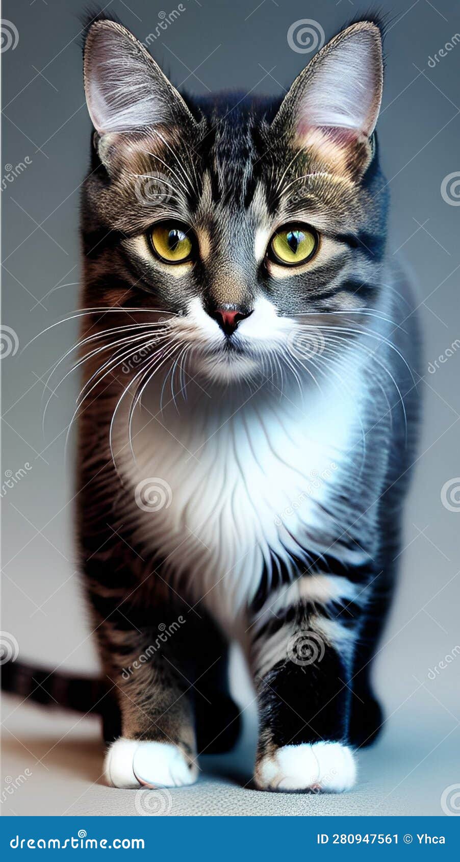 Cat Illustration Artificial Intelligence Artwork Generated Stock Image ...