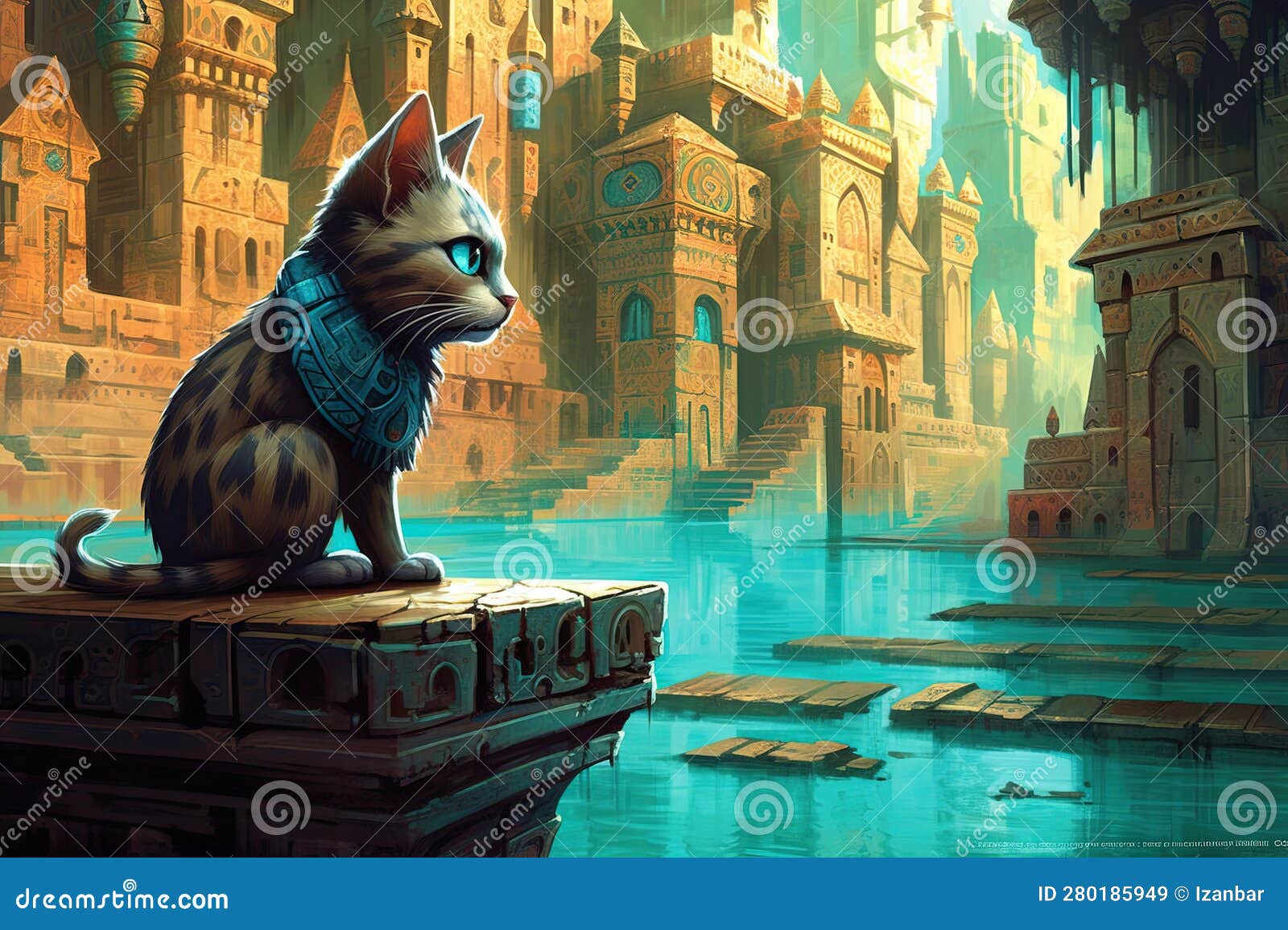 Cat with an Insatiable Curiosity Explores the Lost City of Atlantis ... Cat with an Insatiable Curiosity Explores the Lost City of Atlantis ...