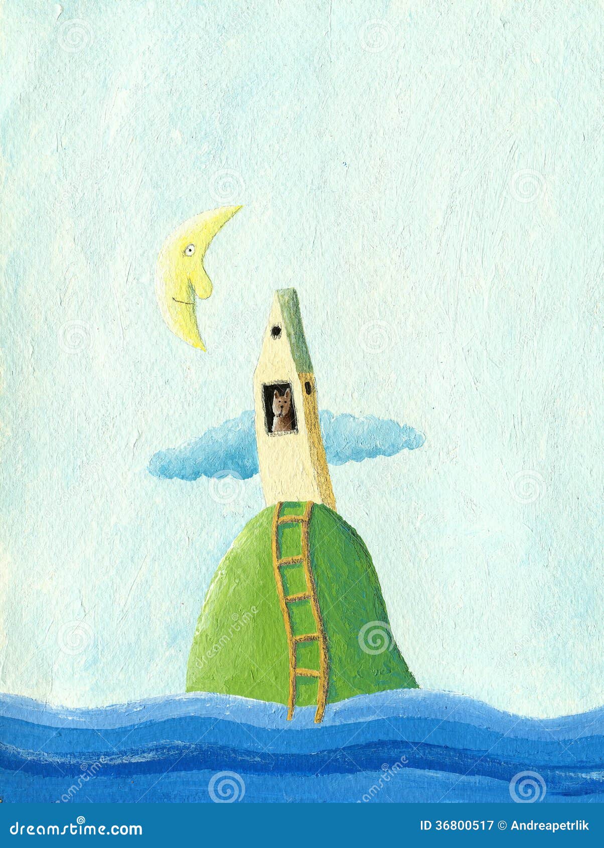 Cat island stock illustration. Illustration of seascape - 36800517