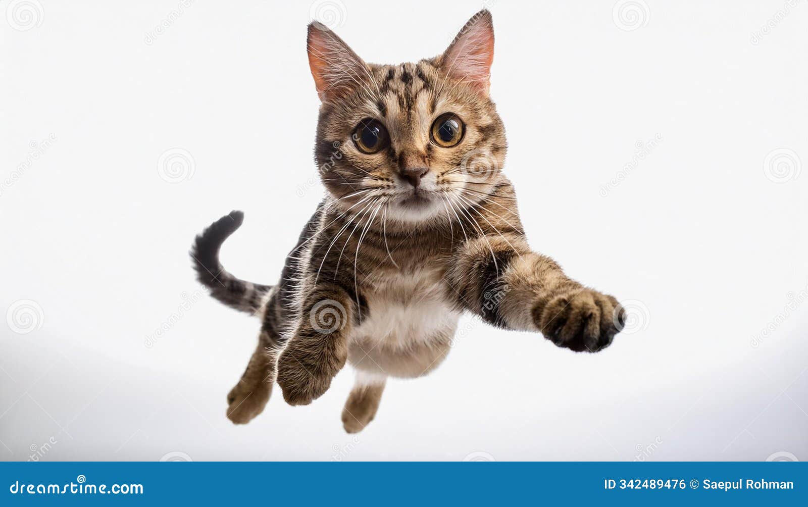 Cat Jump Isolated on Transparent Background Stock Illustration ...