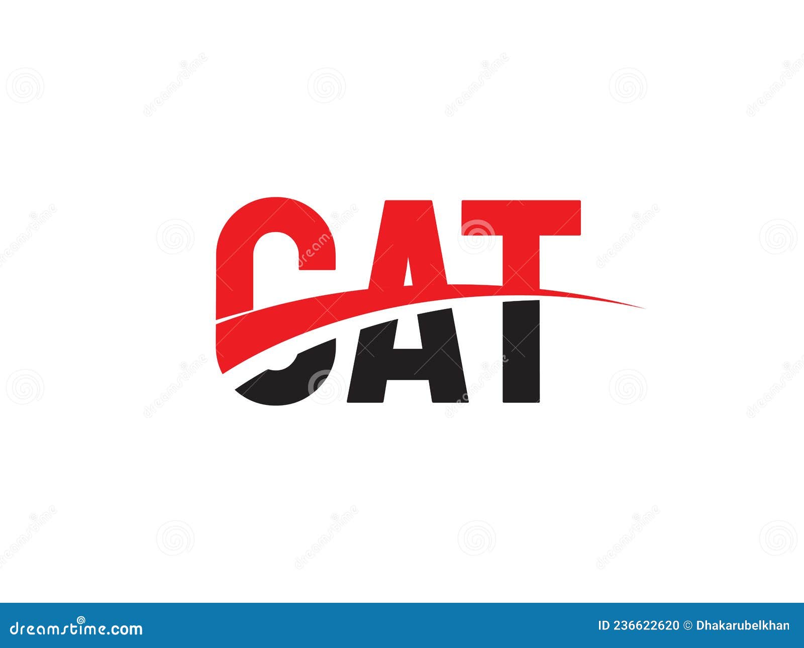 CAT Letter Initial Logo Design Vector Illustration Stock Vector ...