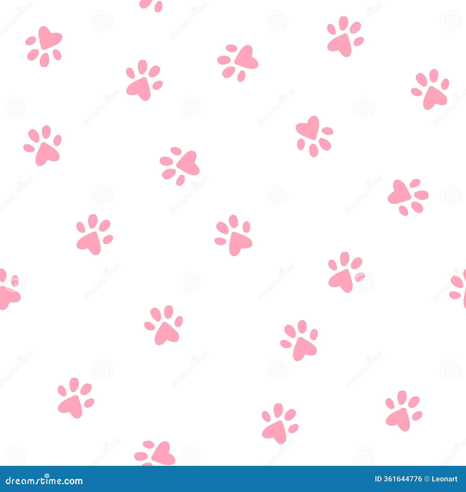 Cat Paws Seamless Vector Background | CartoonDealer.com #59466663