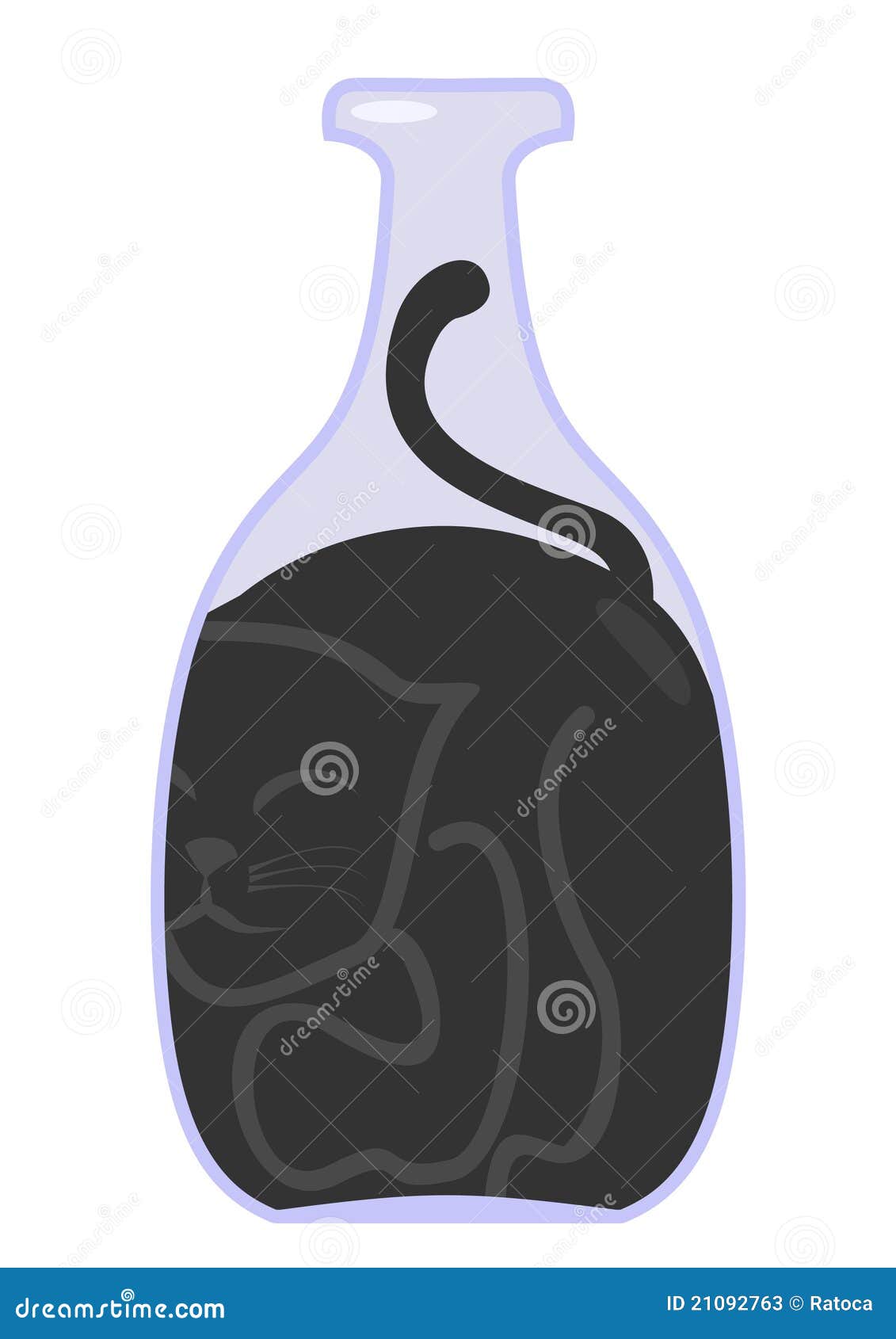 Cat lock stock vector. Illustration of filling, closed - 21092763