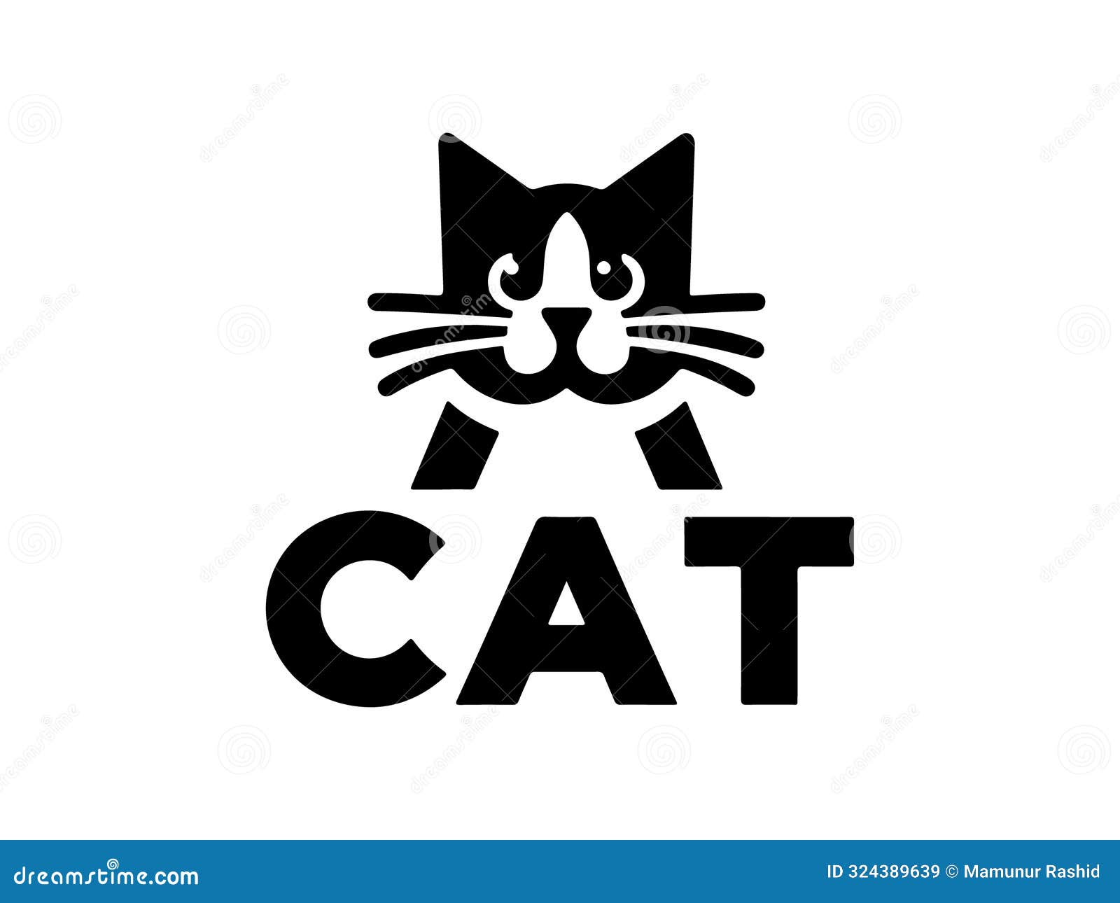 Cat Logo Design Icon Symbol Vector Template. Stock Vector ...