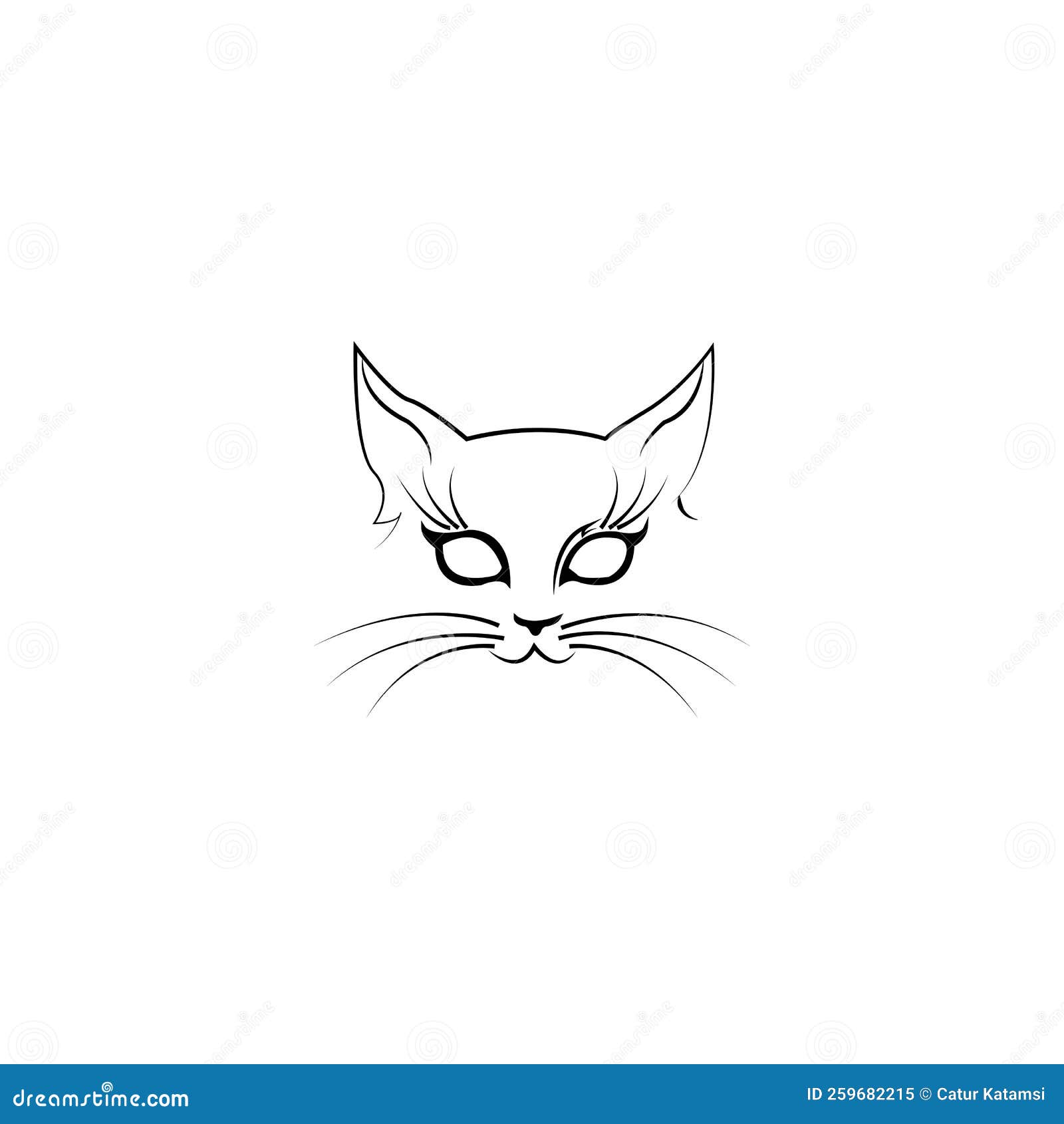 Cat logo icon design stock illustration. Illustration of pink - 259682215