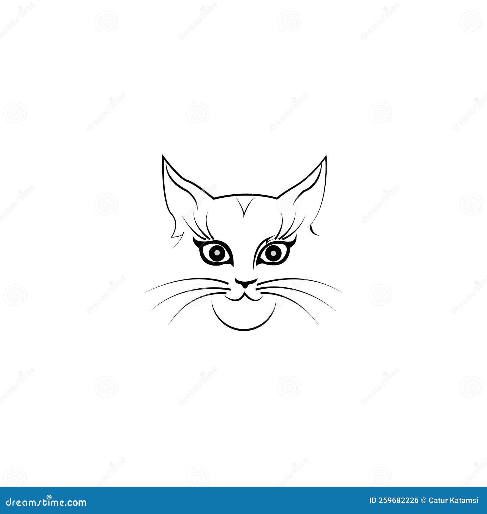 Cat logo icon design stock illustration. Illustration of logo - 259682226