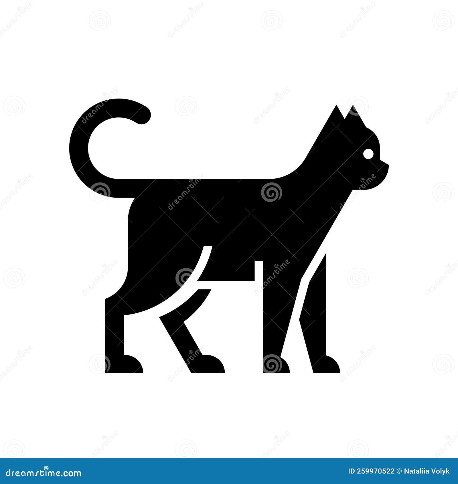 Cat Logo stock vector. Illustration of logo, animal - 259970522