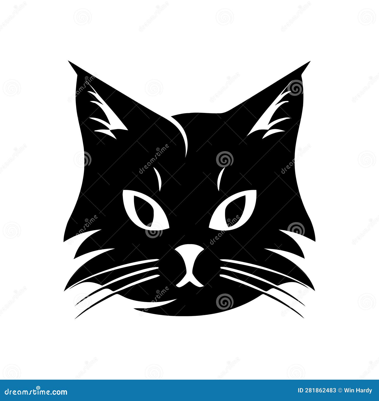 Cat Animal Logo Illustration Vector Design Stock Vector - Illustration ...