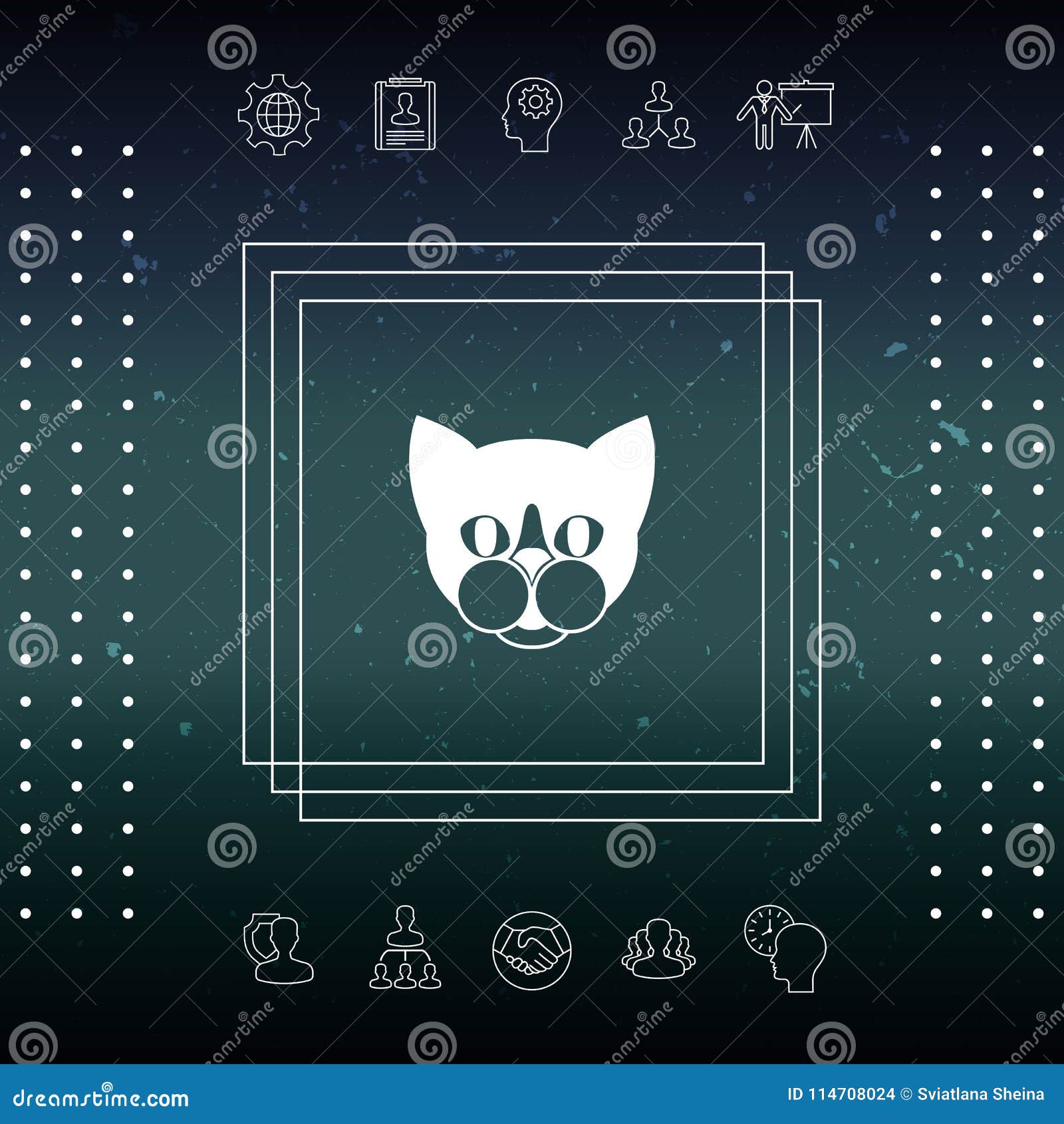 Cat - Logo, Protect Sign Icon Stock Vector - Illustration of nature ...