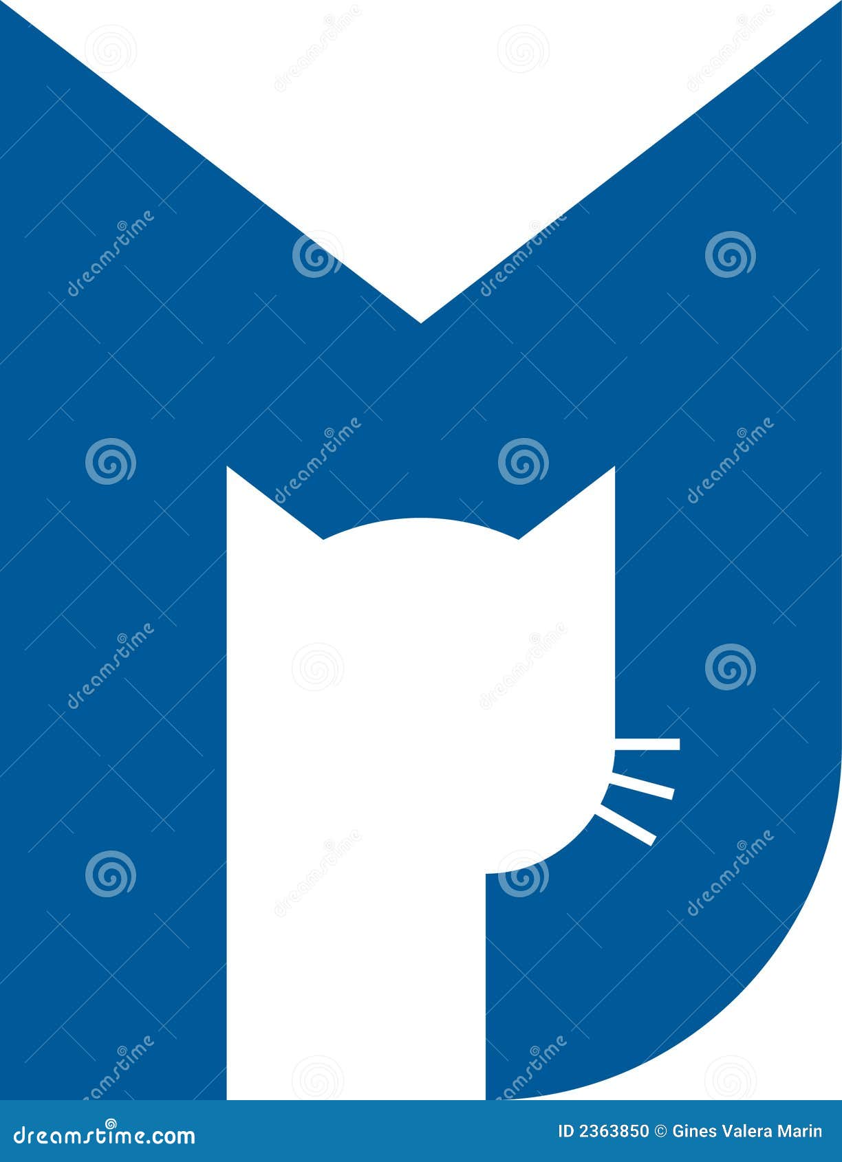 Cat logo (vector) stock vector. Illustration of vector - 2363850
