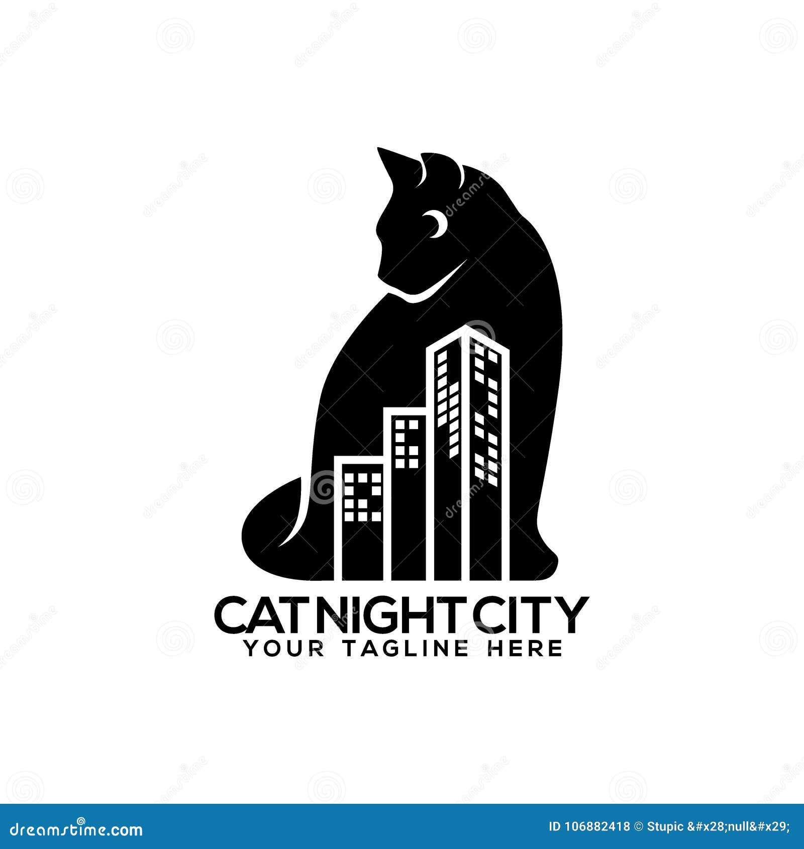 Cat Logo Vector Art Logo Template and Illustration Stock Vector ...