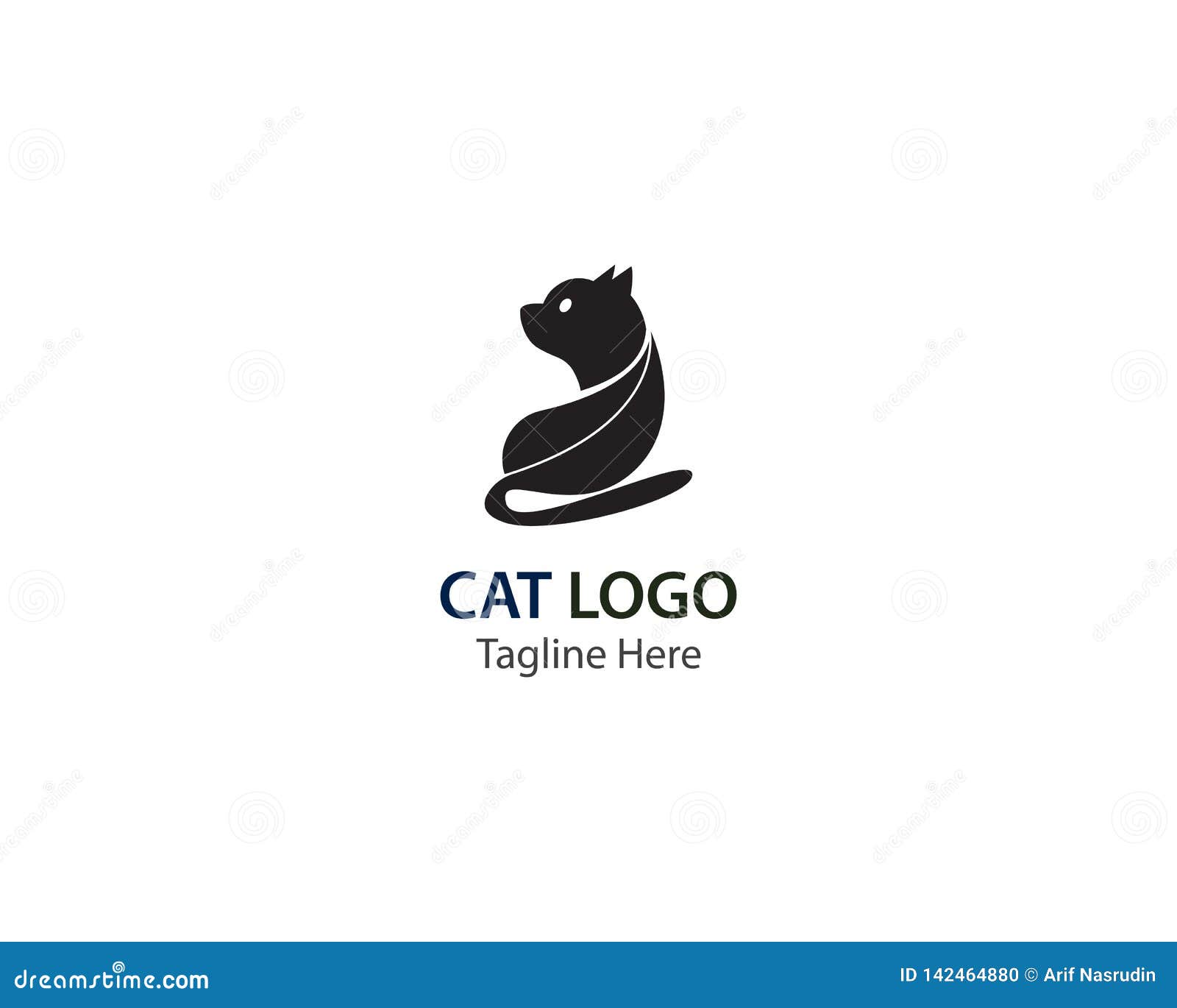 Cat Logo Vector Illustration Template Stock Illustration - Illustration ...