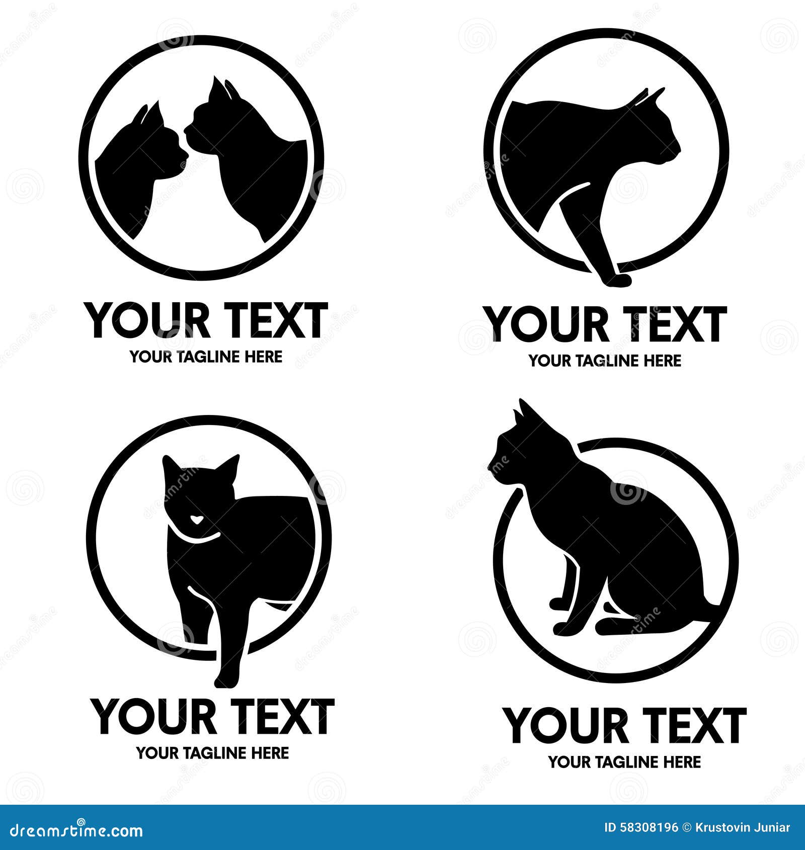 Cat Logo Stock Vector - Image: 58308196