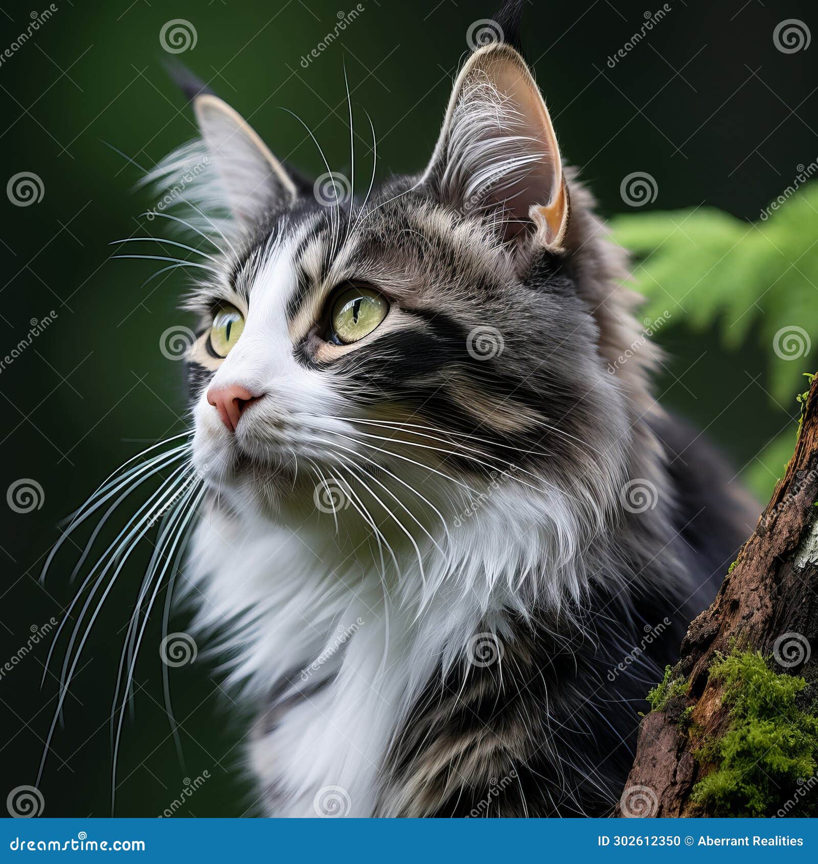 A Cat is Looking Off To the Side Stock Illustration - Illustration of ...