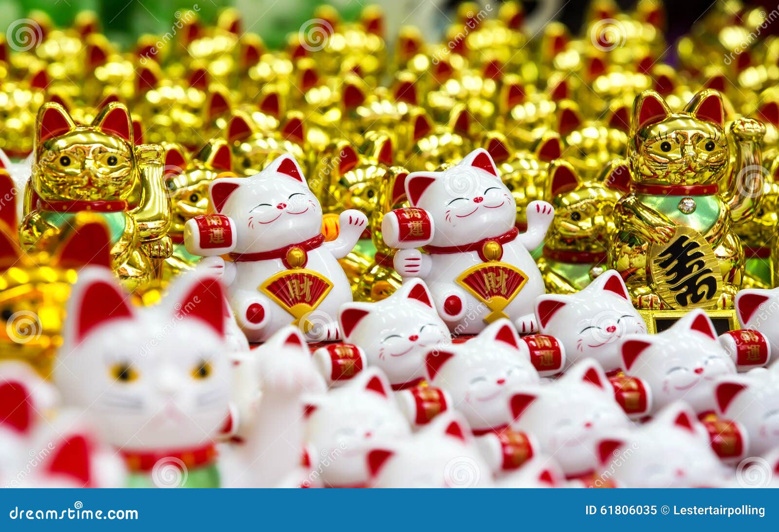 Cat luck stock image. Image of asia, chinese, celebrate - 61806035