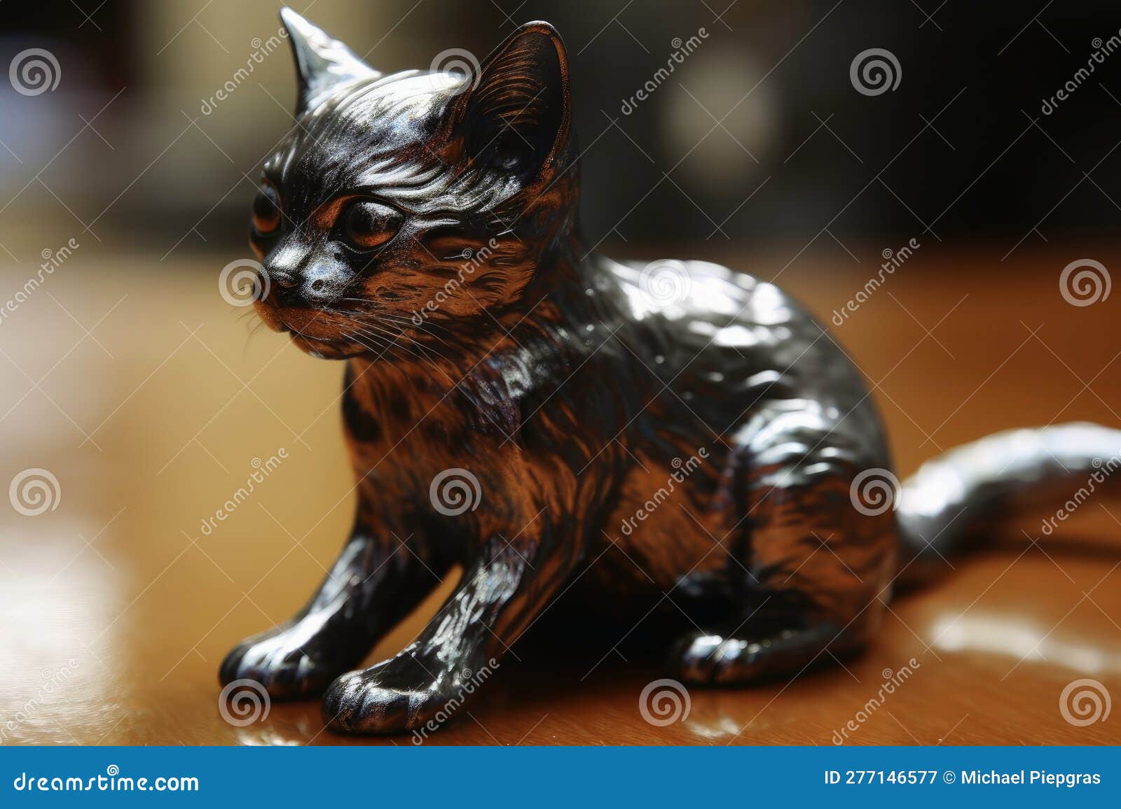 A Cat Made of Liquid Mercury Created with Generative AI Technology ...