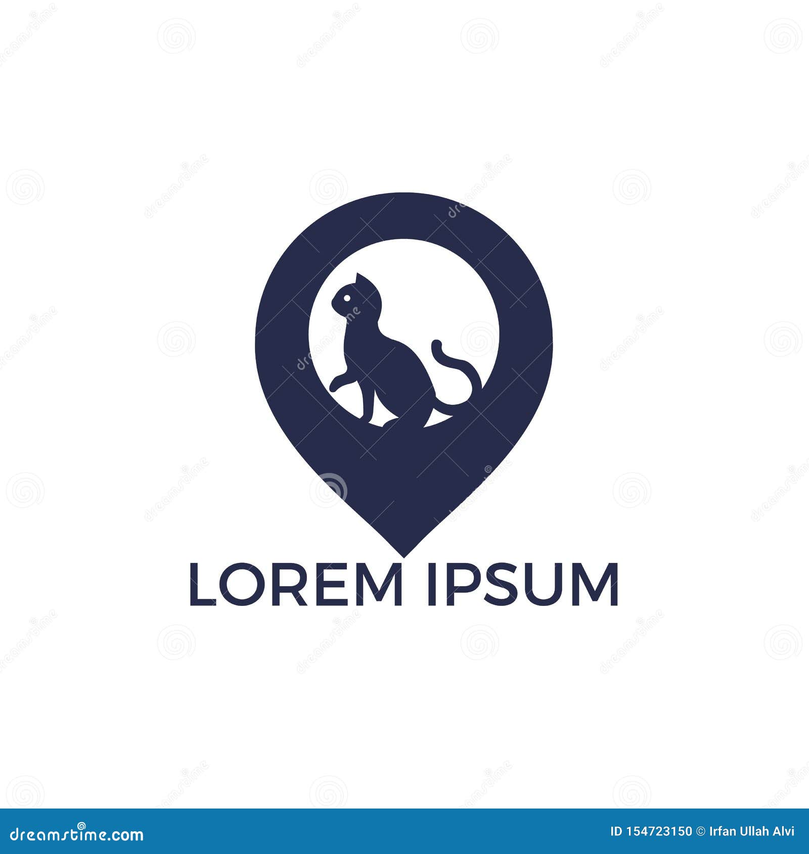 Cat and Map Pointer Logo Design. Stock Vector - Illustration of shop ... Cat and Map Pointer Logo Design. Stock Vector - Illustration of shop ...