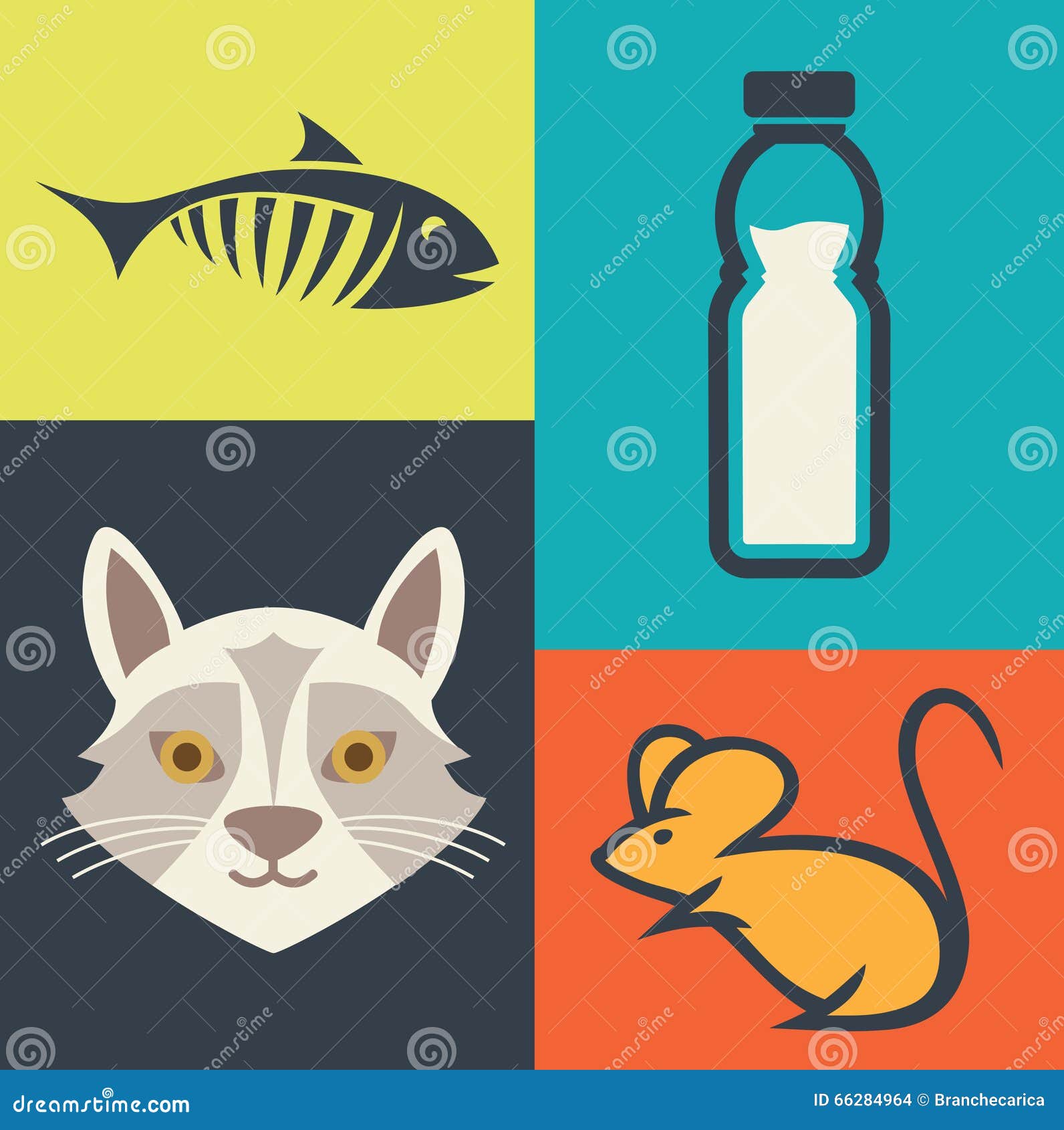 Cat Menu Vector Illustration Stock Vector - Illustration of cartoon ...