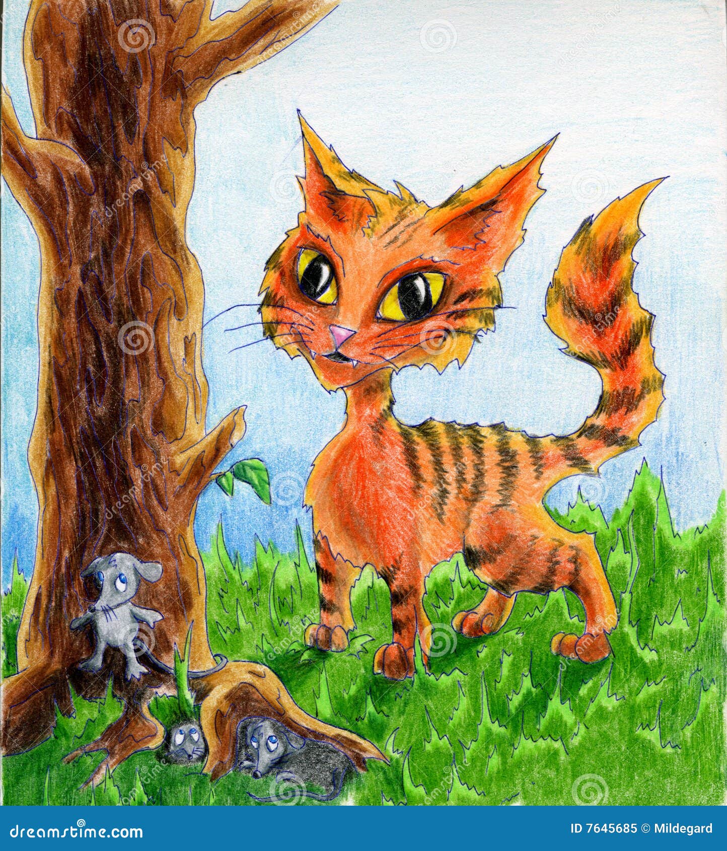 Three Mice Cartoon Vector | CartoonDealer.com #8927217