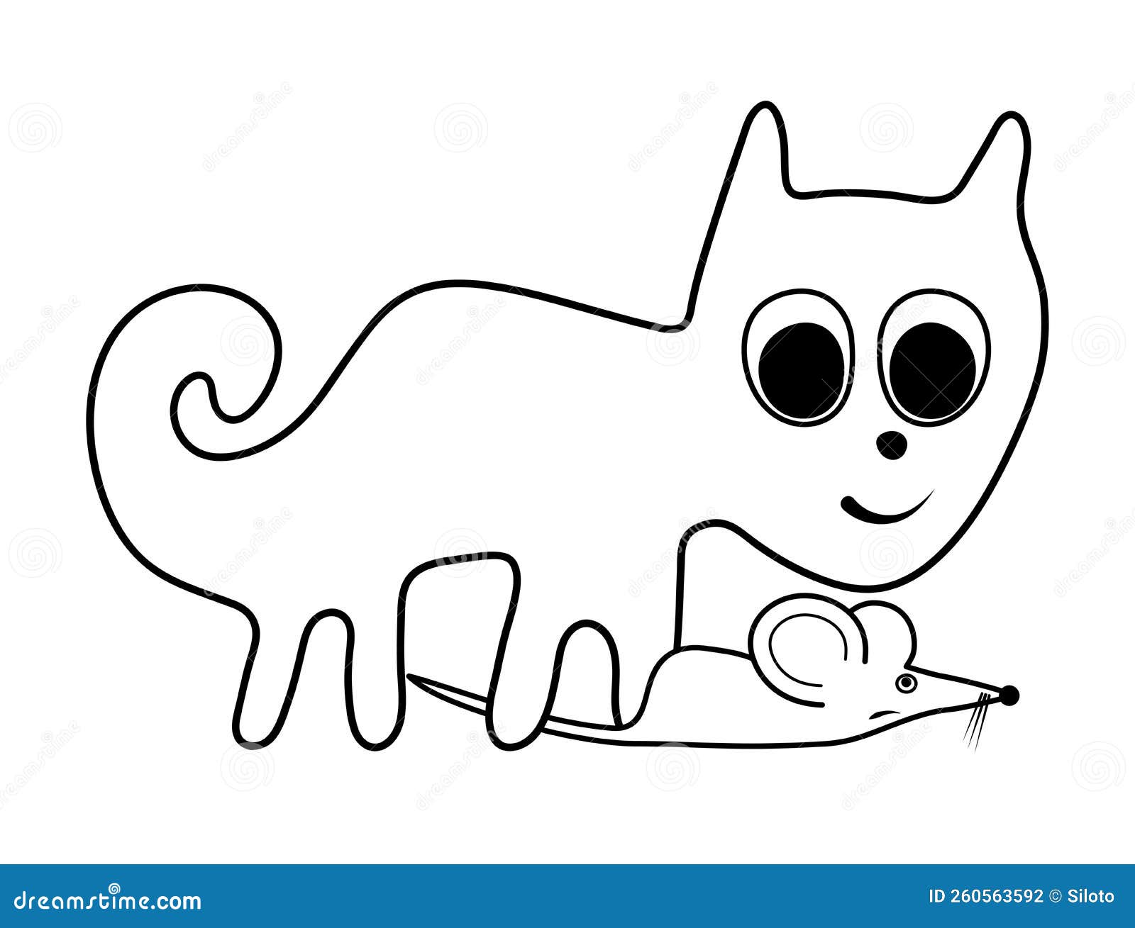 Cat And Mouse - A Paraphrase Of The Famous Geoglyph The Cat From Nazca ...