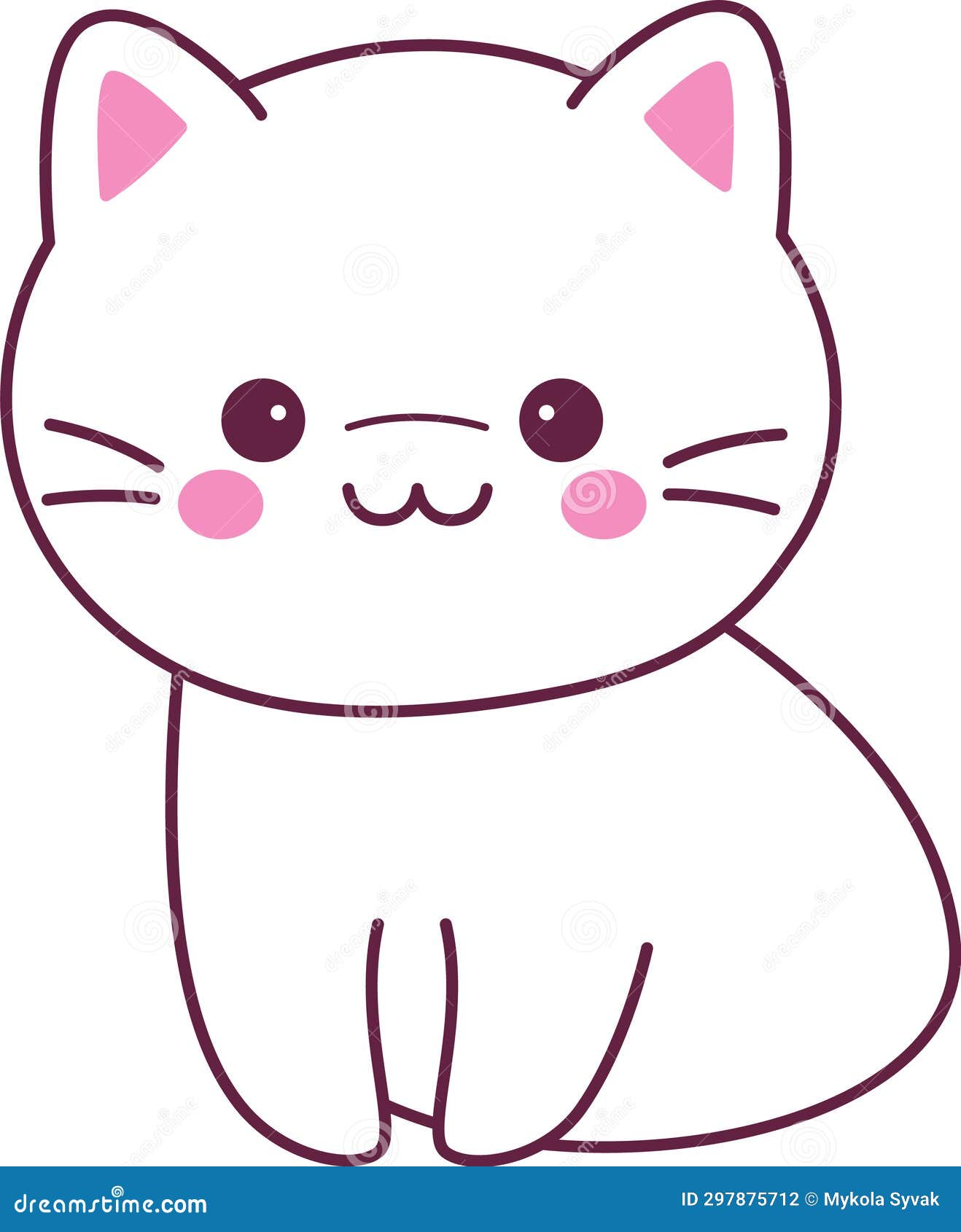 Cat Pet Cartoon stock illustration. Illustration of cartoon - 297875712