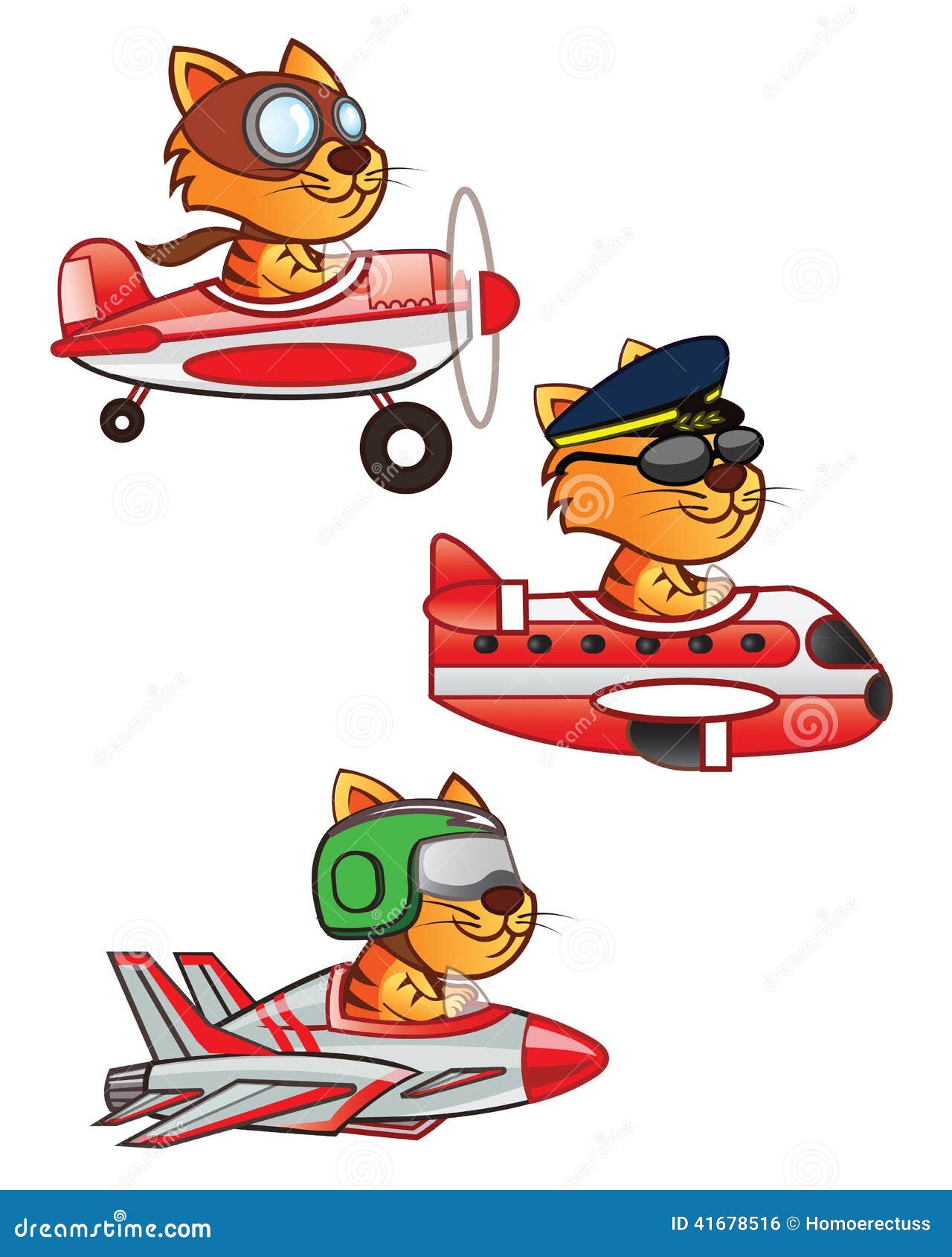 Cat Pilot stock illustration. Illustration of website - 41678516
