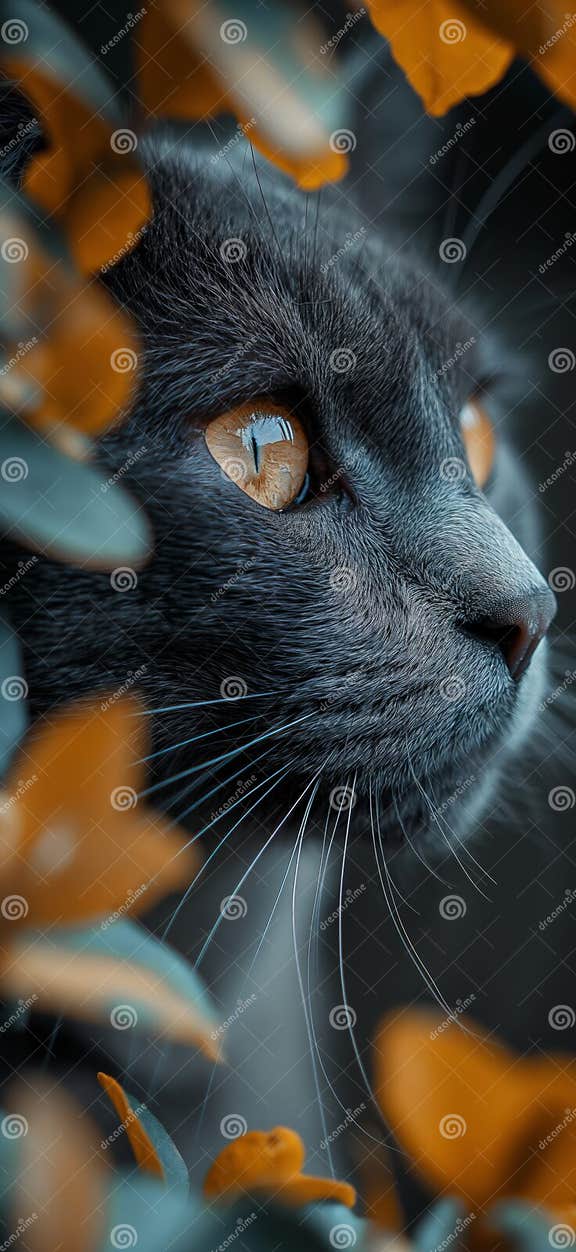 Cat wallpaper. Cat poster stock illustration. Illustration of artwork ...