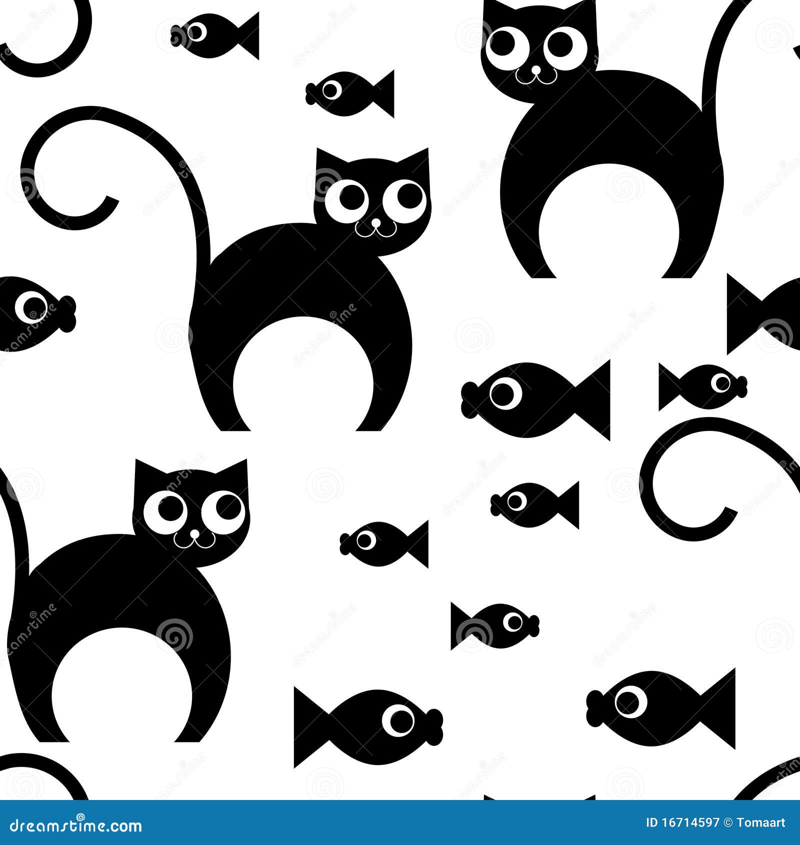 Cat repetitions stock vector. Illustration of decoration - 16714597