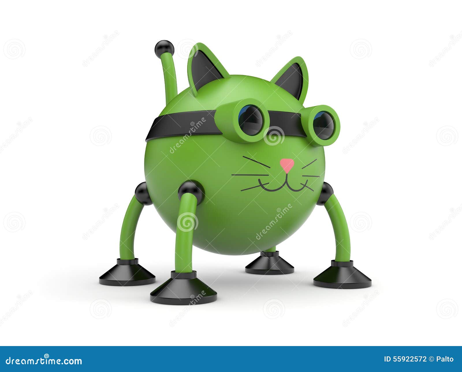 The cat robot stock illustration. Illustration of banner - 55922572