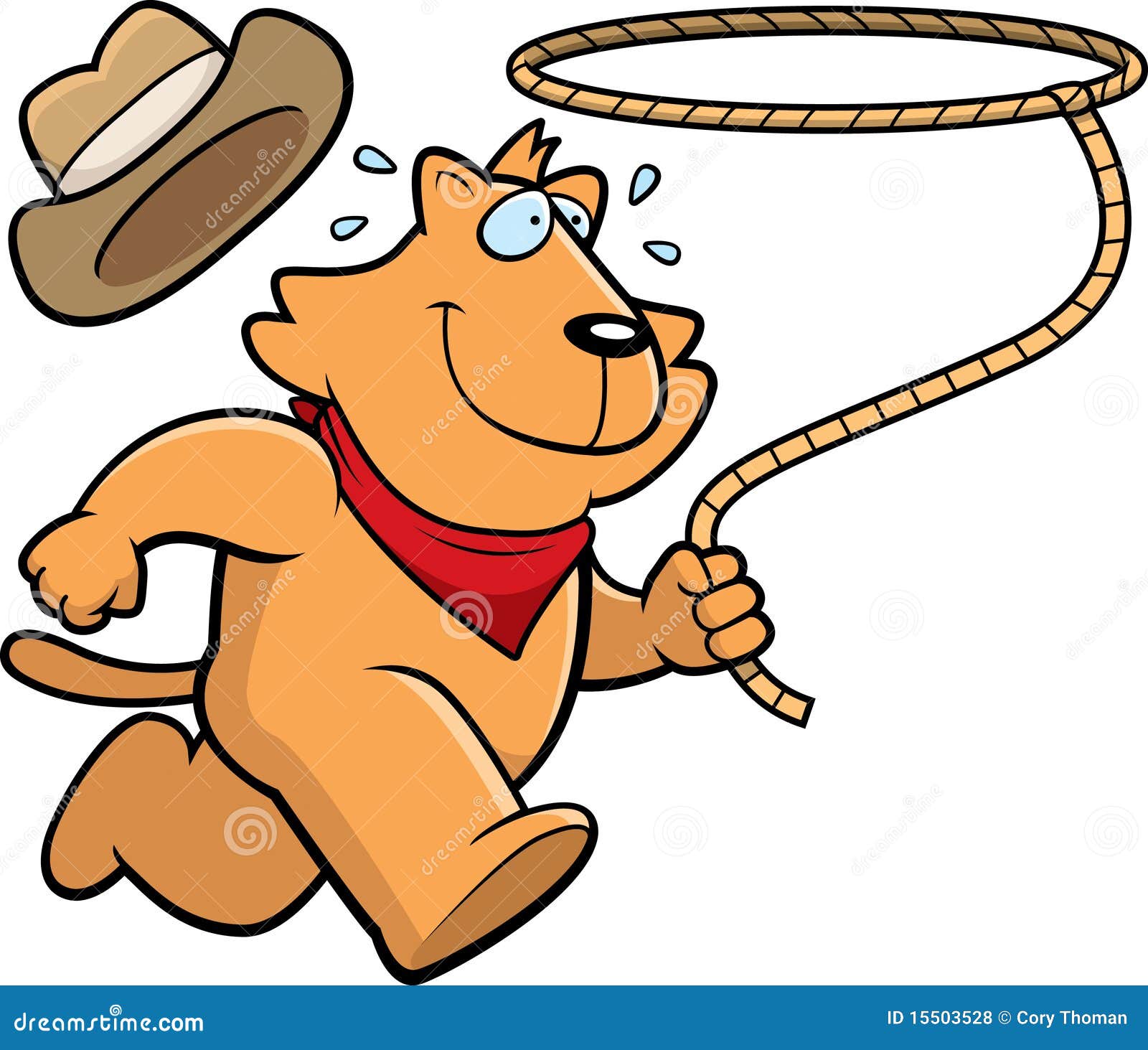 Cat Rodeo stock vector. Illustration of smiling, rodeo - 15503528