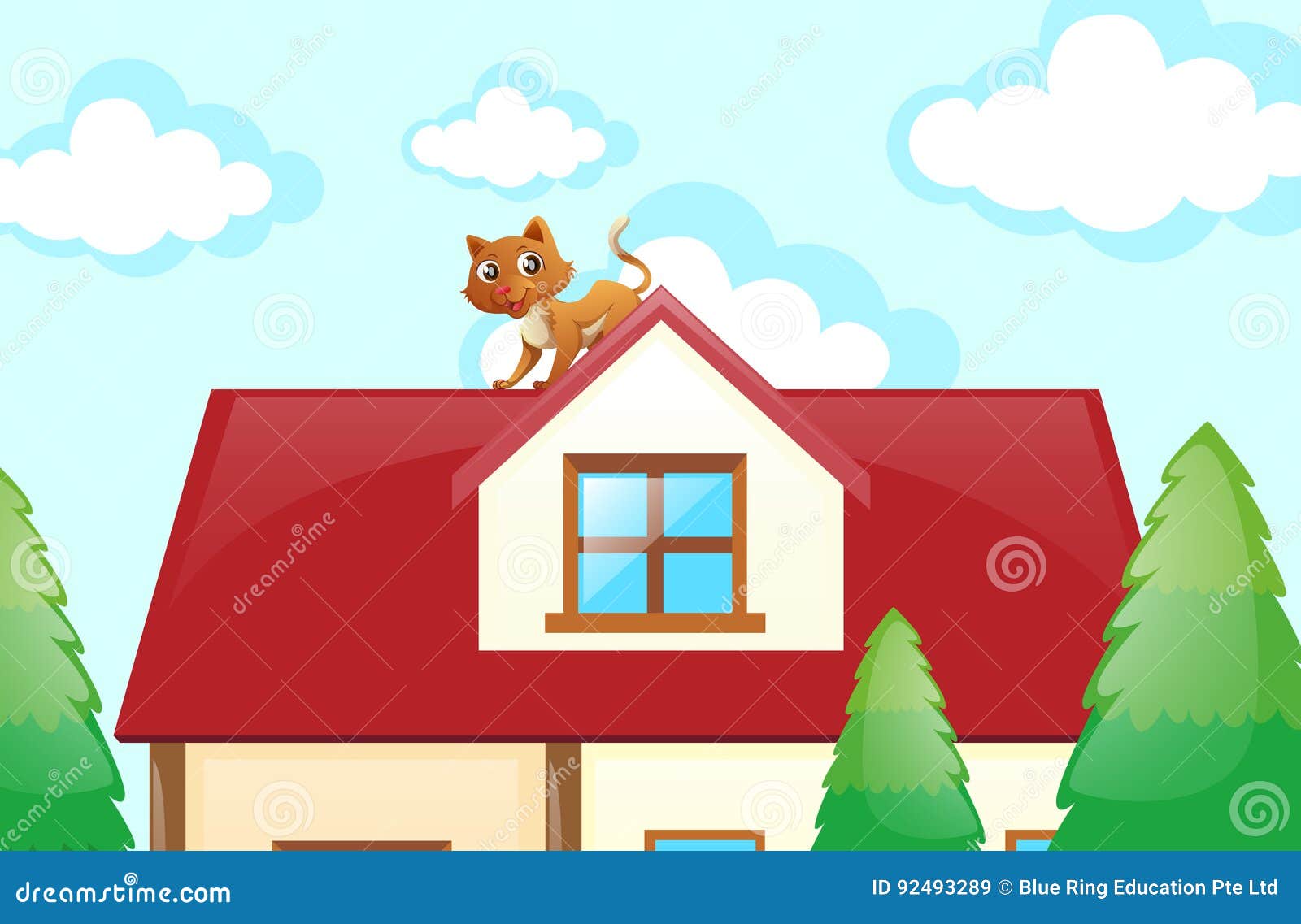 Rooftop Clip Art Cartoon Town