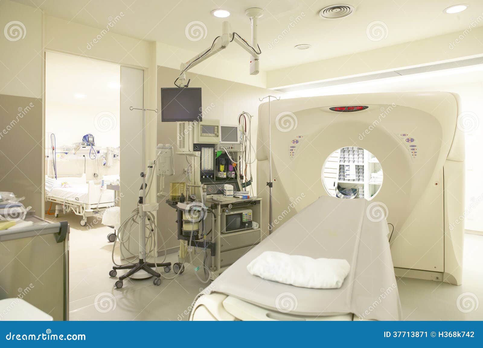 CAT Scan Machine at Hospital Stock Image - Image of scan, hospital ...