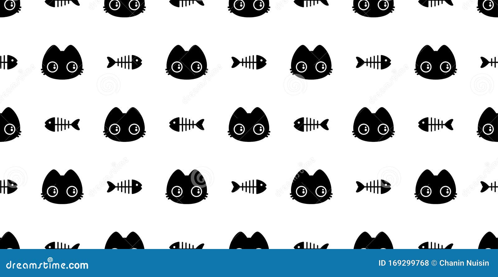 Cat Fish Bone Illustration Stock Illustrations – 5,413 Cat Fish Bone ...