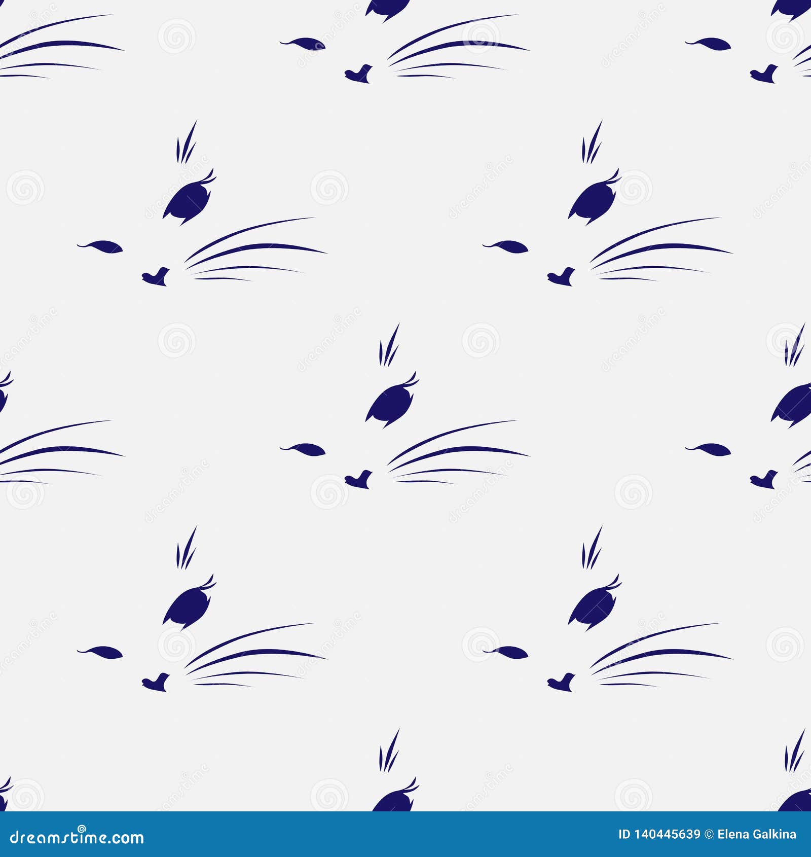 Cat seamless pattern stock vector. Illustration of animal - 140445639