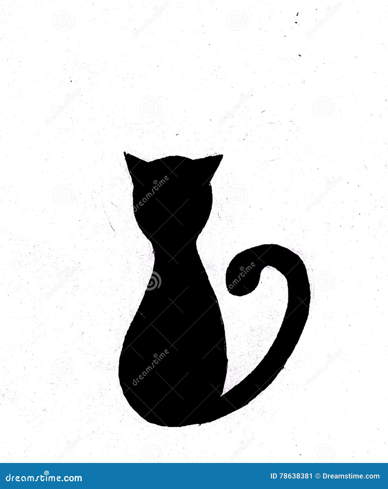 Cat stock illustration. Illustration of dancing, stars - 78638381