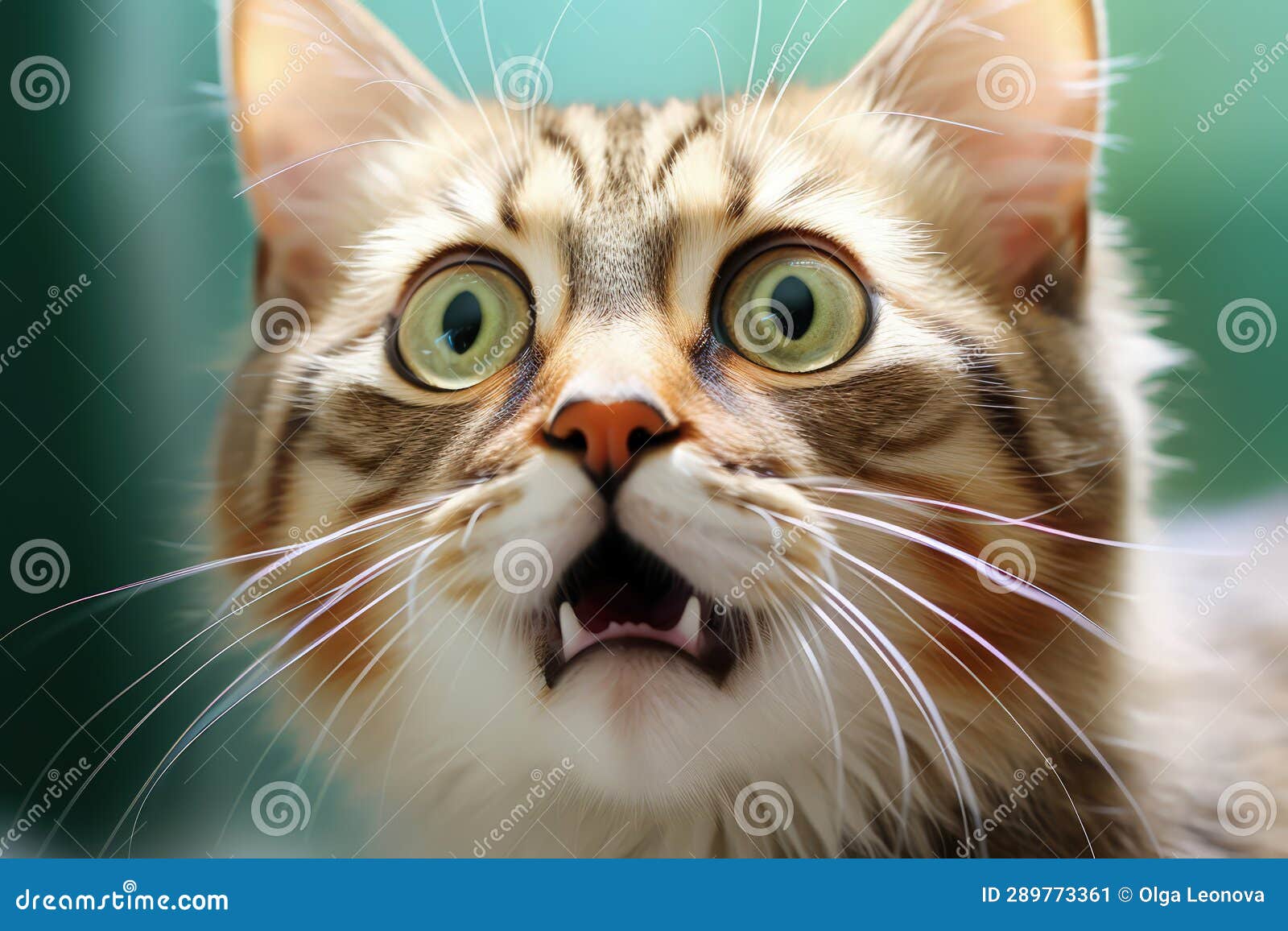 Cat in shock stock illustration. Illustration of expression - 289773361