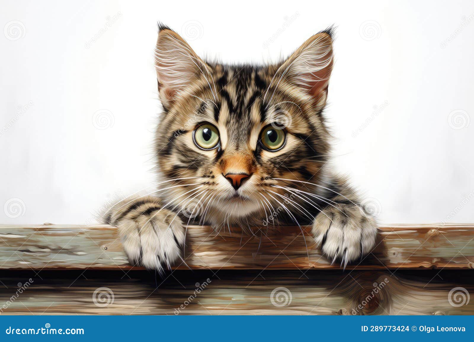 Cat in shock stock illustration. Illustration of kitten - 289773424