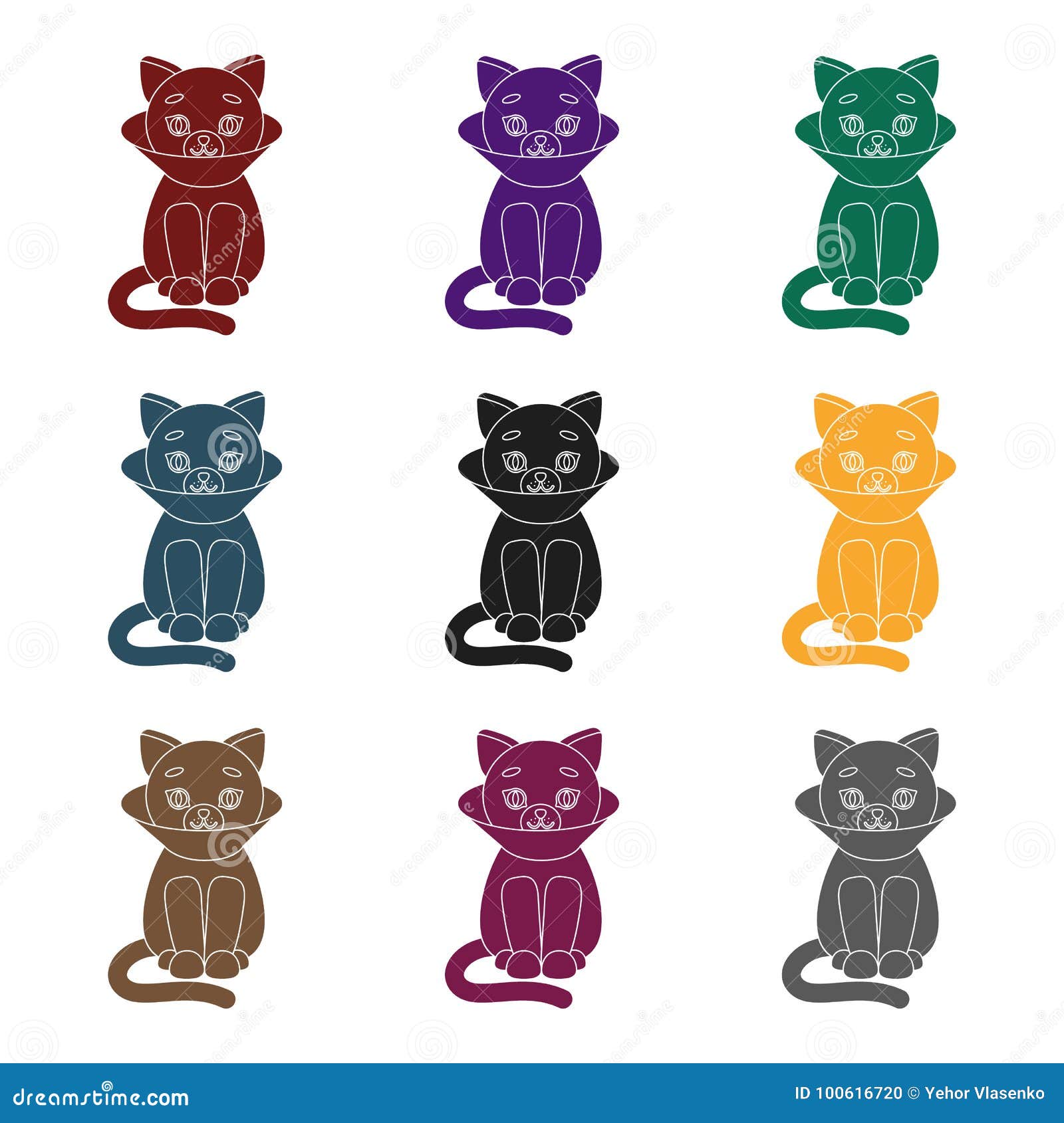 Cat Sick Icon of Vector Illustration for Web and Mobile Stock Vector ...