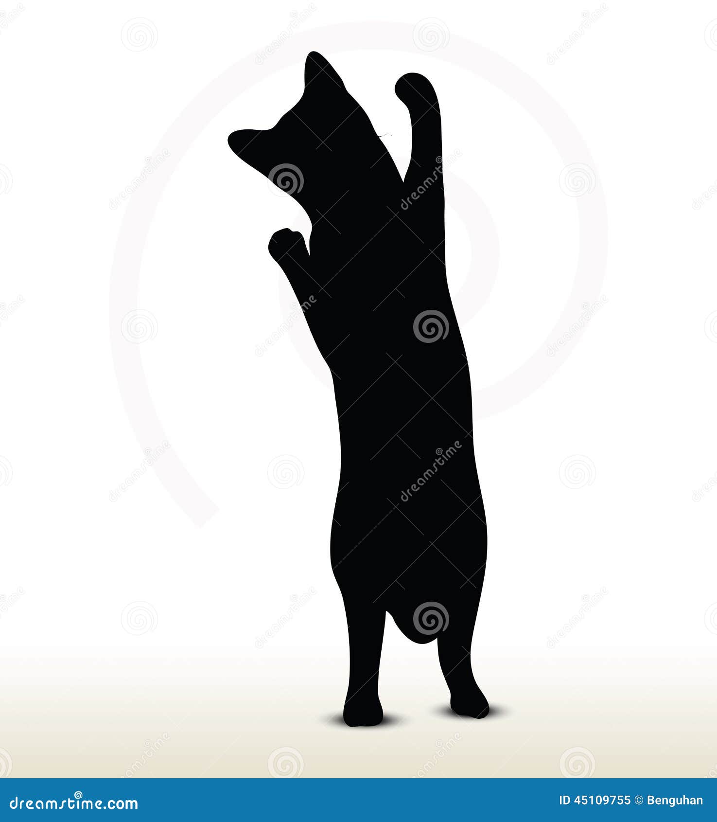Cat Silhouette Royalty-Free Illustration | CartoonDealer.com #45109755