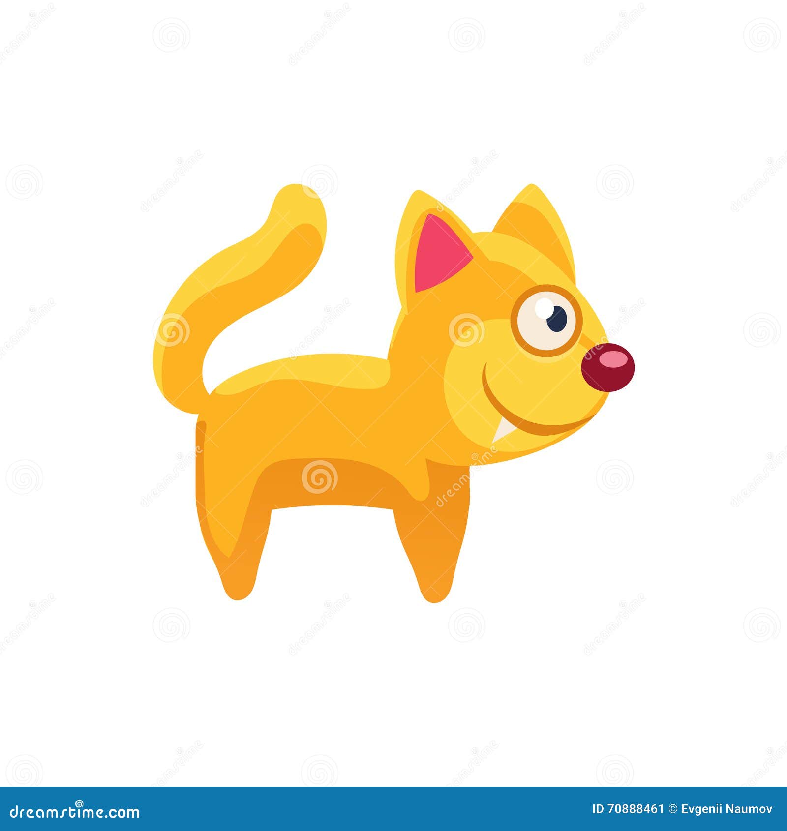 Cat Simplified Cute Illustration Ilustração do Vetor - Ilustração de ...