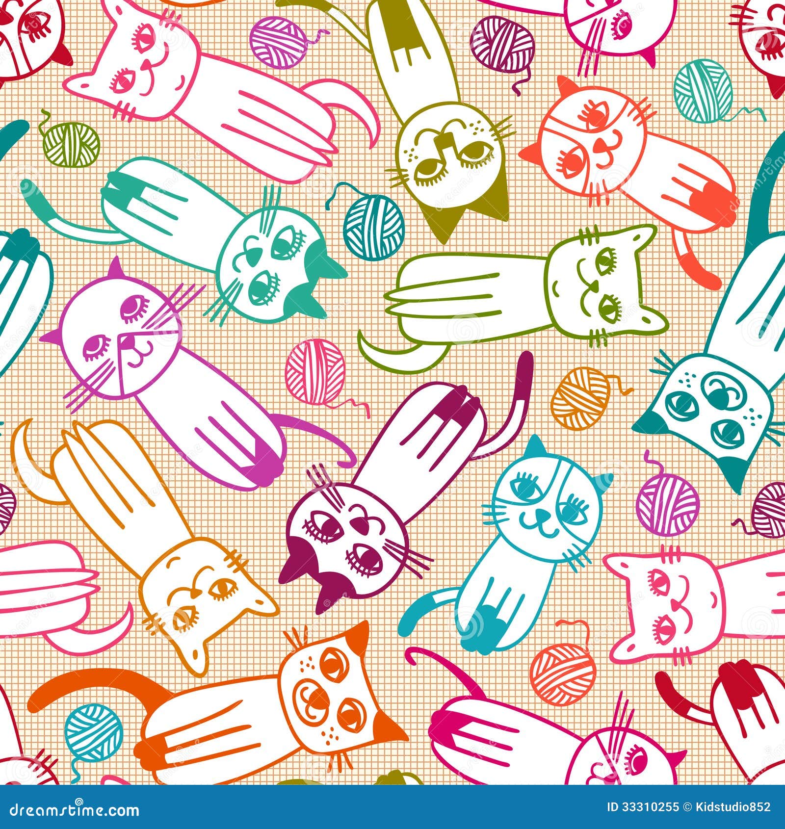 Tumblr Cat Pattern Background