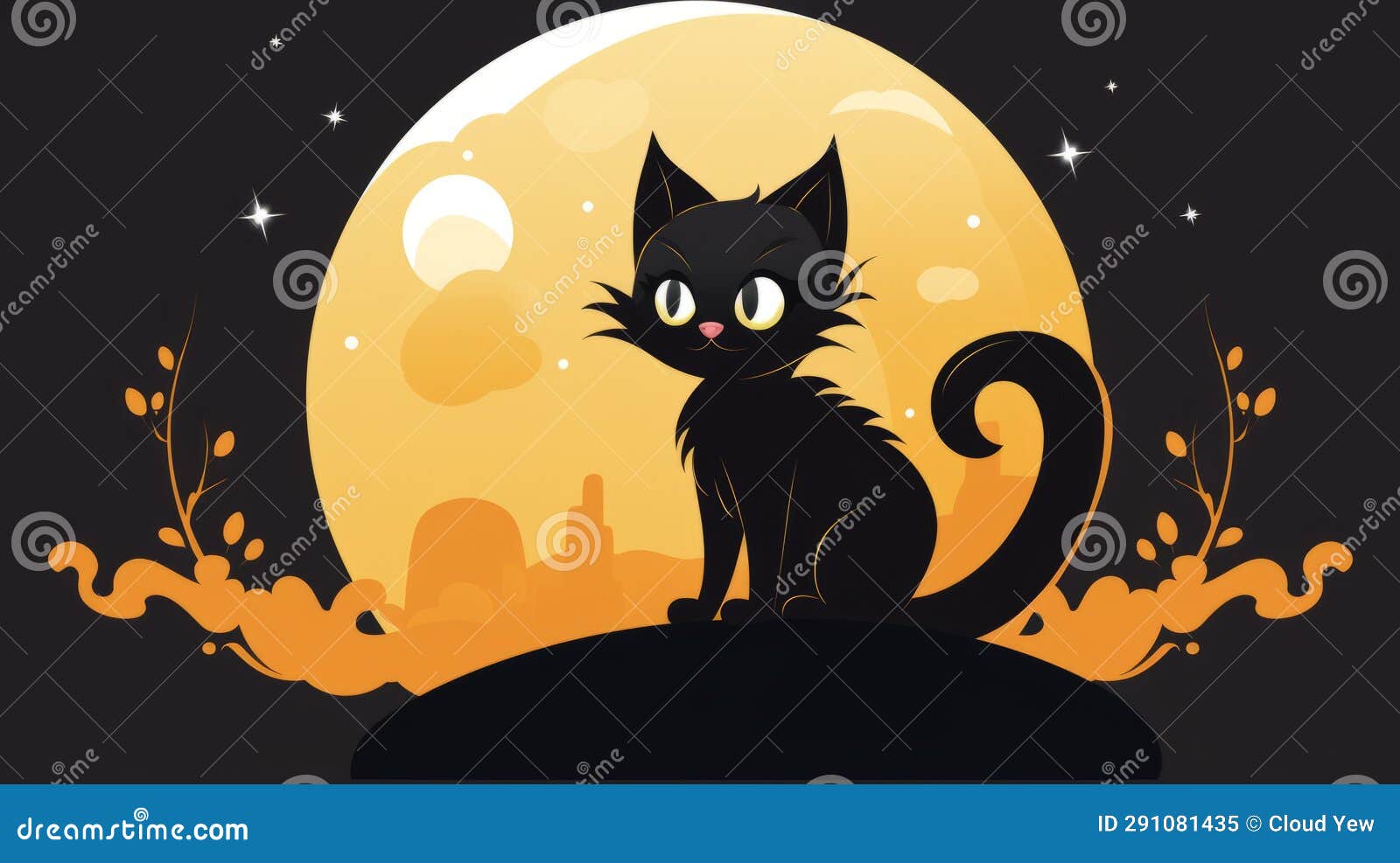 3D Spooky Moon Background Stock Photography | CartoonDealer.com #78577886