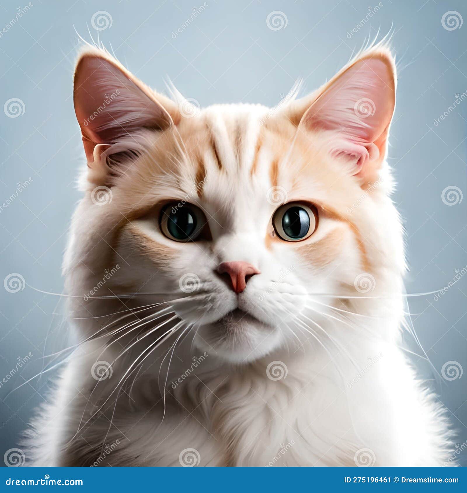 Cat Staring Portrait stock illustration. Illustration of portrait ...
