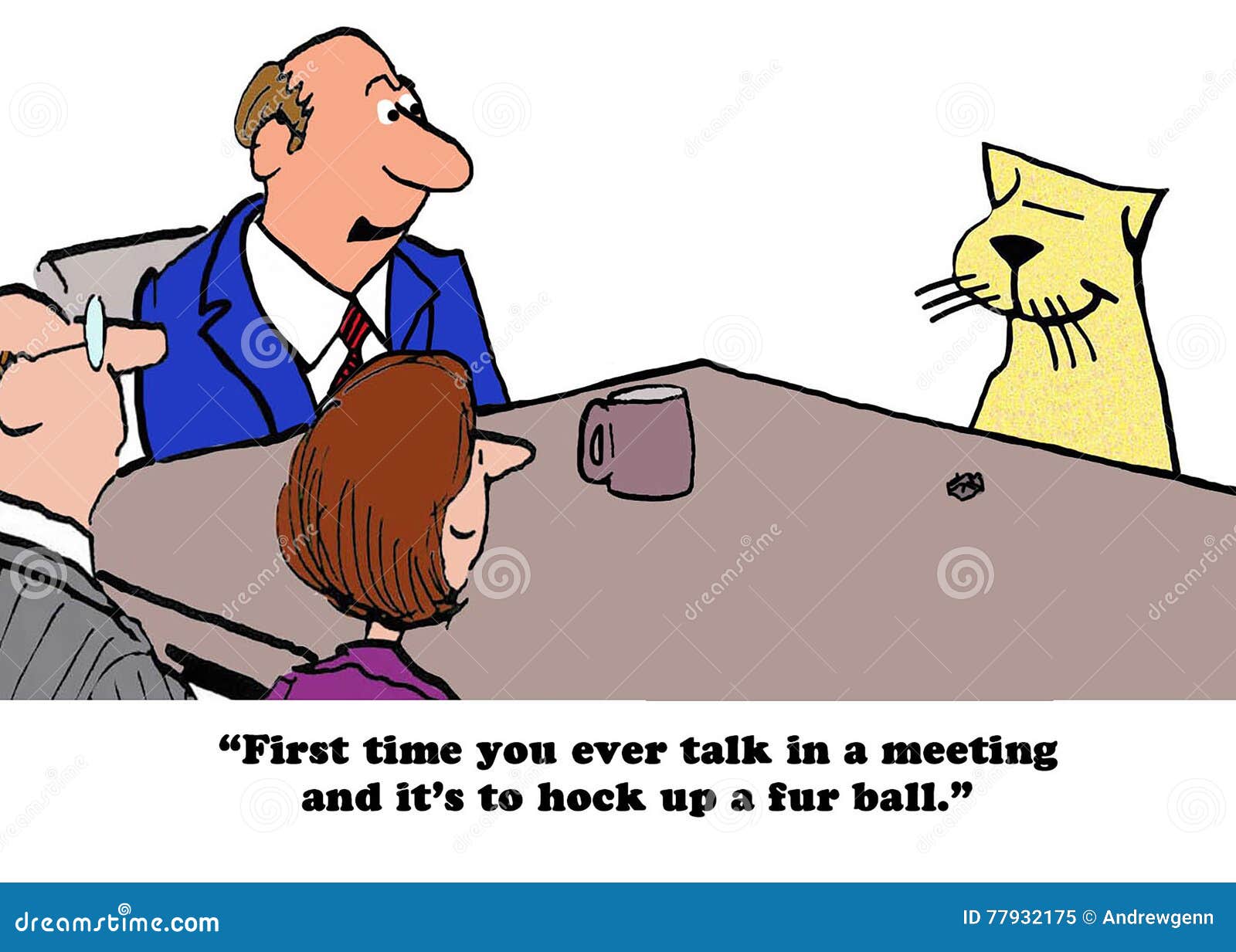 Cat talk stock illustration. Illustration of boss, cartoons - 77932175