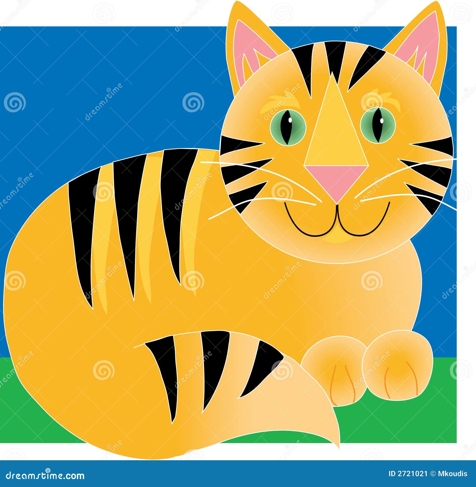 Cat Smirk. Feline Grin. Cat Drawing. Portrait Of Cat With Bow Tie ...