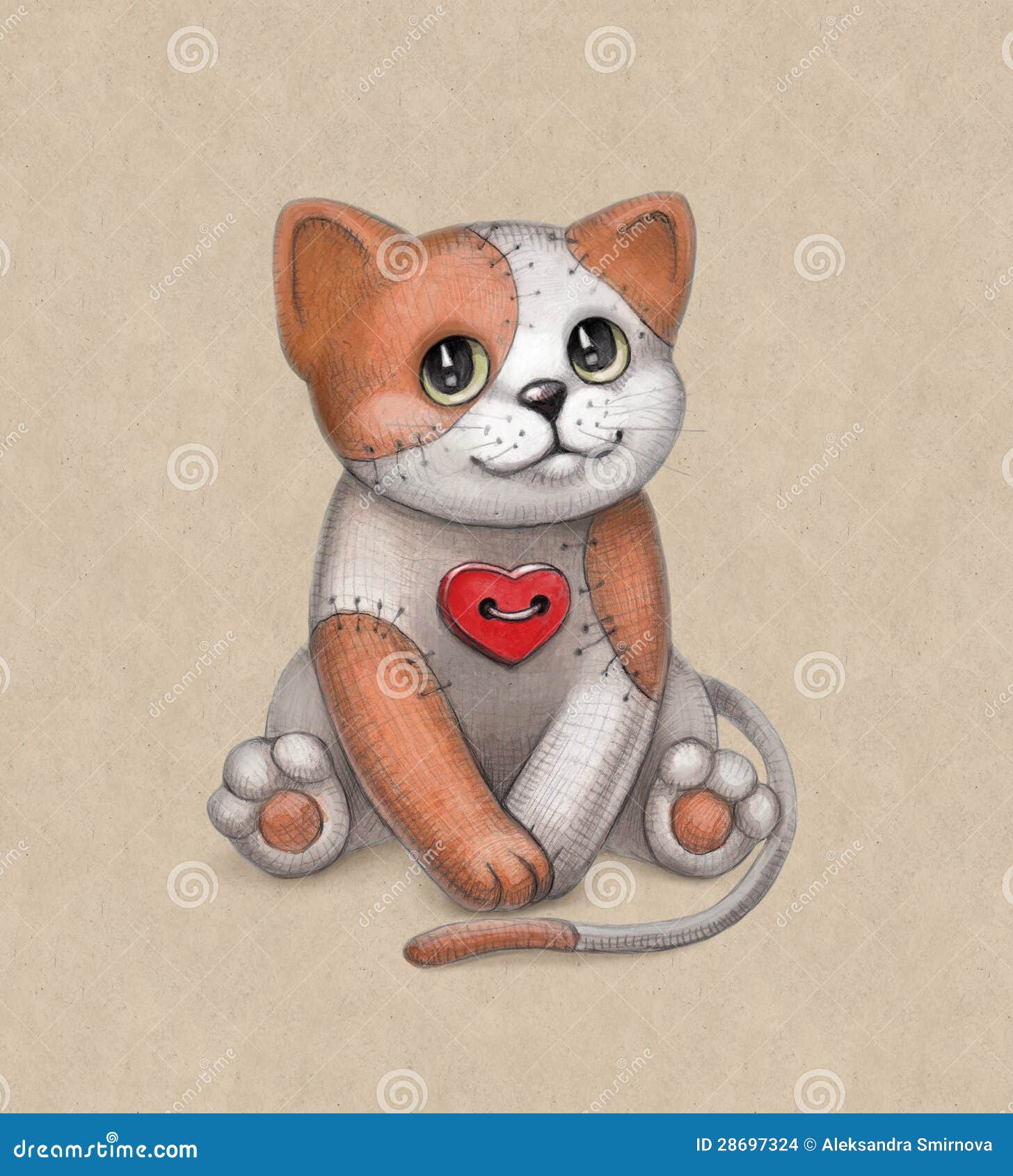 Cat toy illustration stock illustration. Illustration of artistic ...